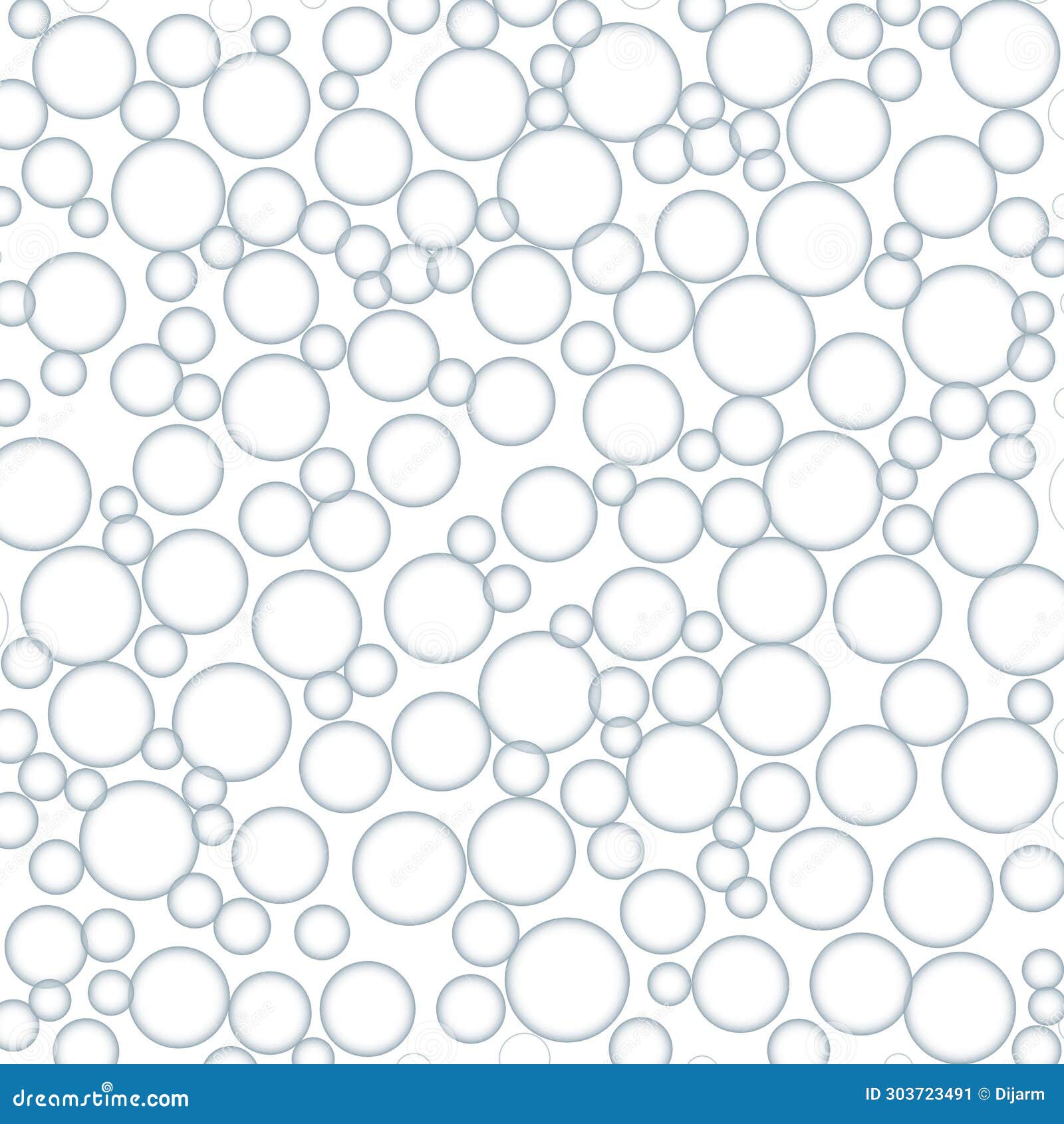 Bubbles Soda Seamless Pattern. White Color Soap Texture. Stock Vector ...