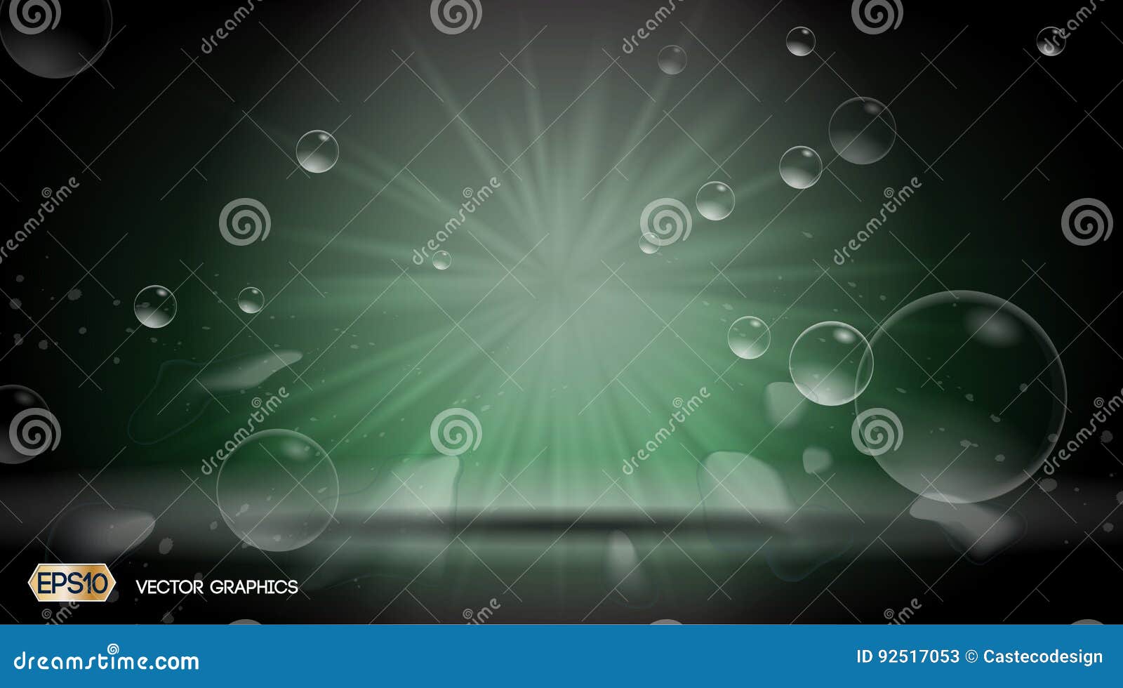Bubbles Splash Dazzling Effect Background. 3D Realistic Vector ...
