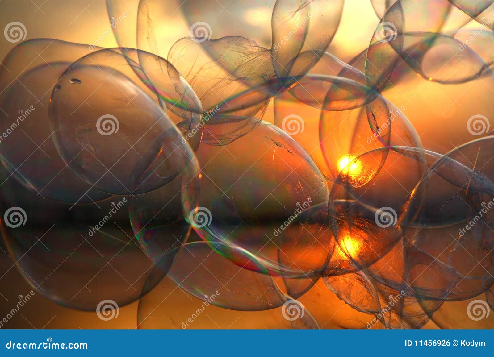 Bubbles in sunset stock photo. Image of backdrop, crystal - 11456926