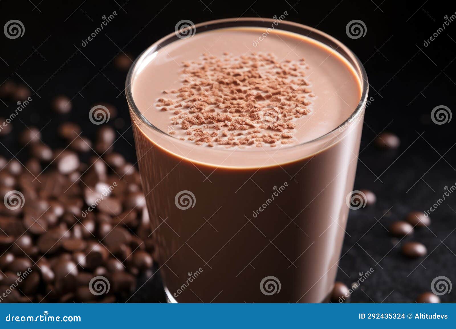 Chilled Chocolate Elixir: Iced Chocolate With Chocolate Garnish ...
