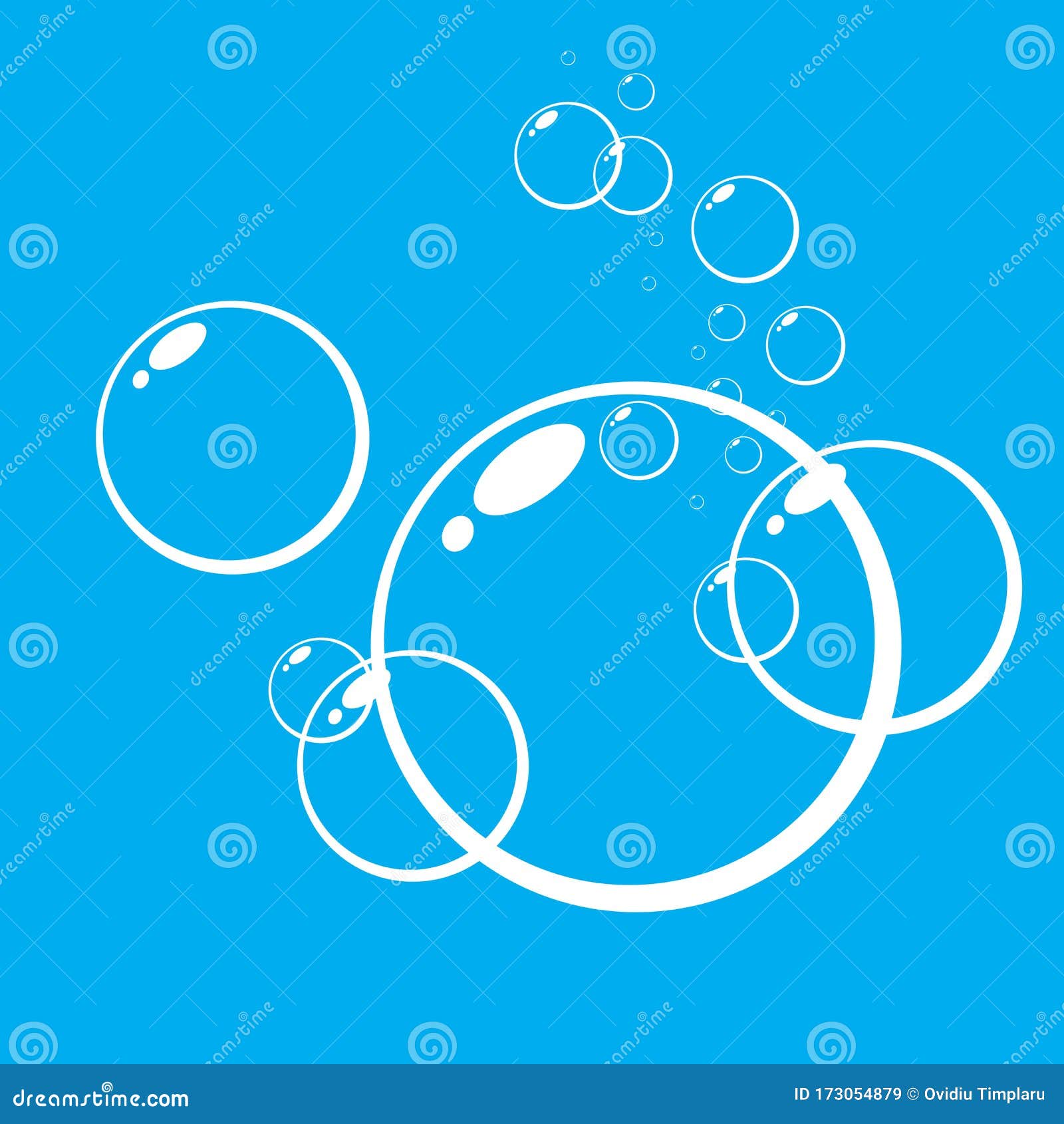 Bubbles Underwater Vector Illustration Stock Vector - Illustration of ...