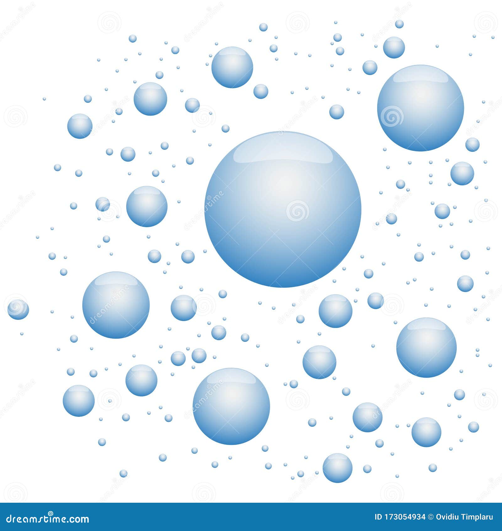 Bubbles Underwater Vector Illustration Stock Vector - Illustration of ...