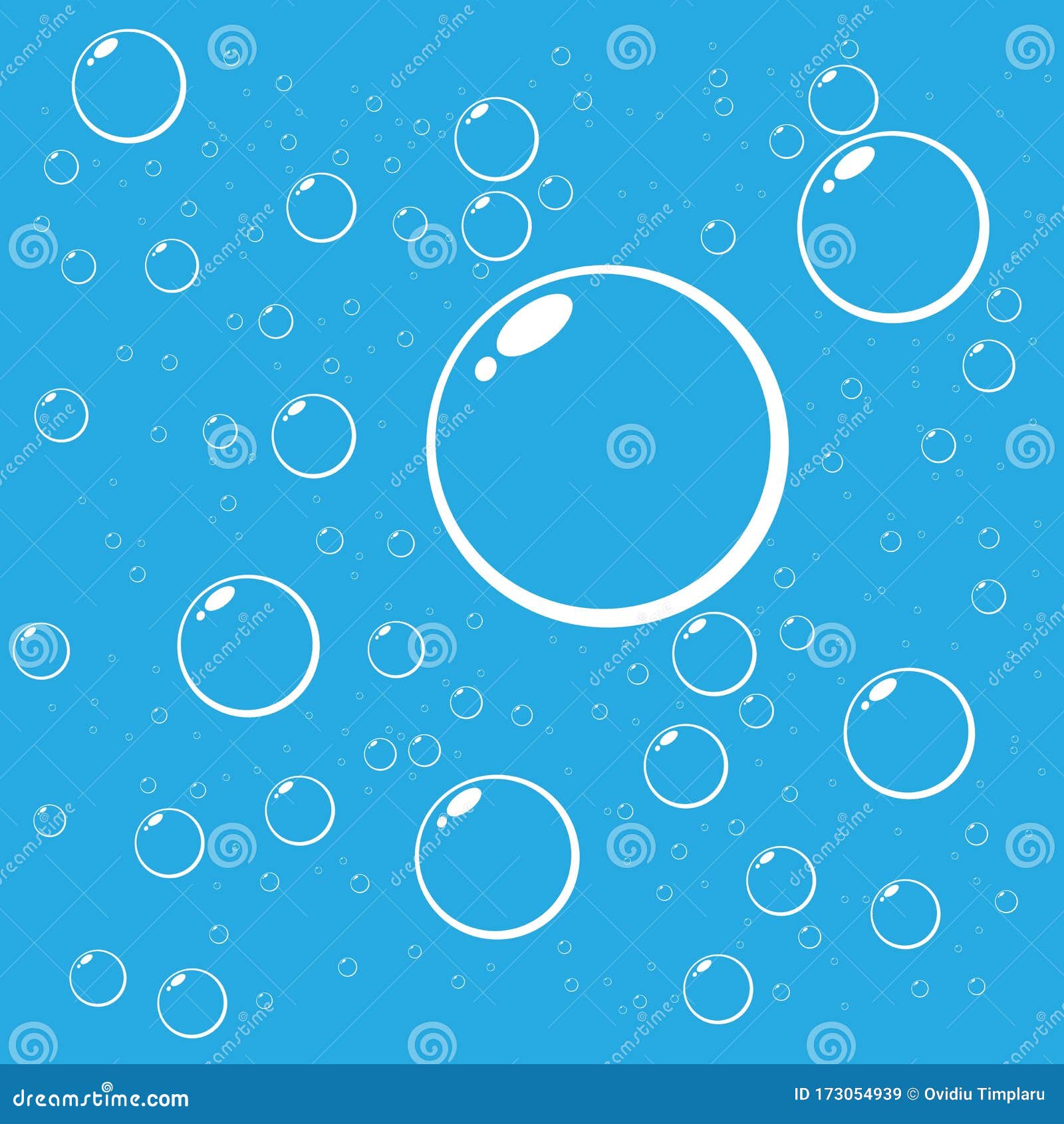Bubbles Underwater Vector Illustration Stock Vector - Illustration of ...