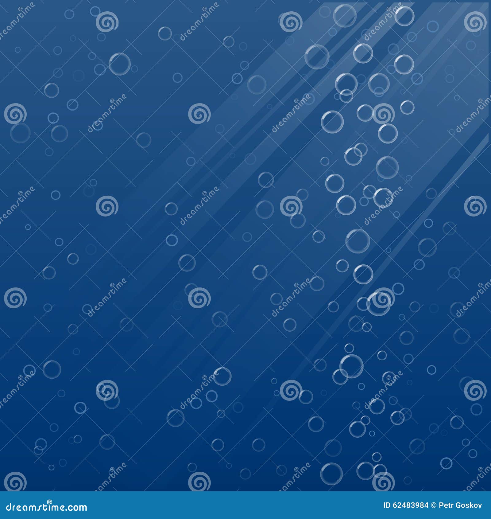 Bubbles Underwater. Vector Illustration. Stock Vector - Illustration of ...