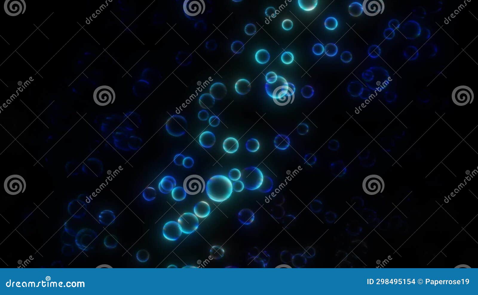 Bubbles of Water Particles. Underwater Bubbles are Approaching. Stock ...