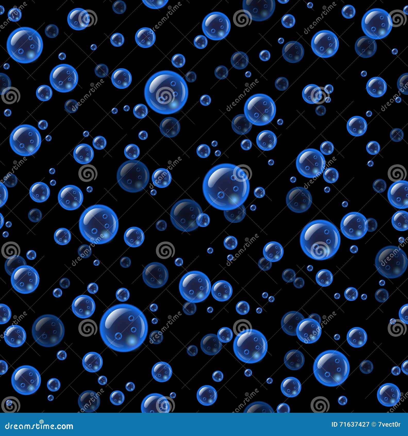 Bubbles stock vector. Illustration of aqua, bubbles, fabric - 71637427