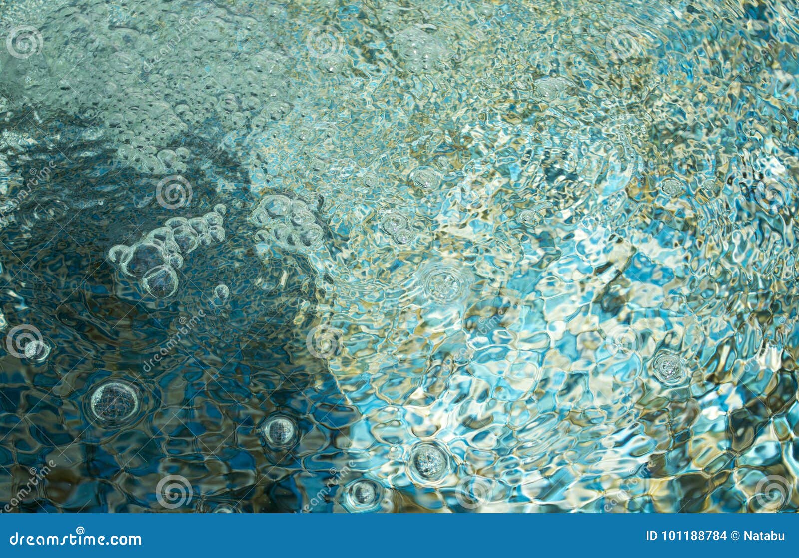 Bubbles on the Water Surface Stock Photo - Image of reflection, drop ...