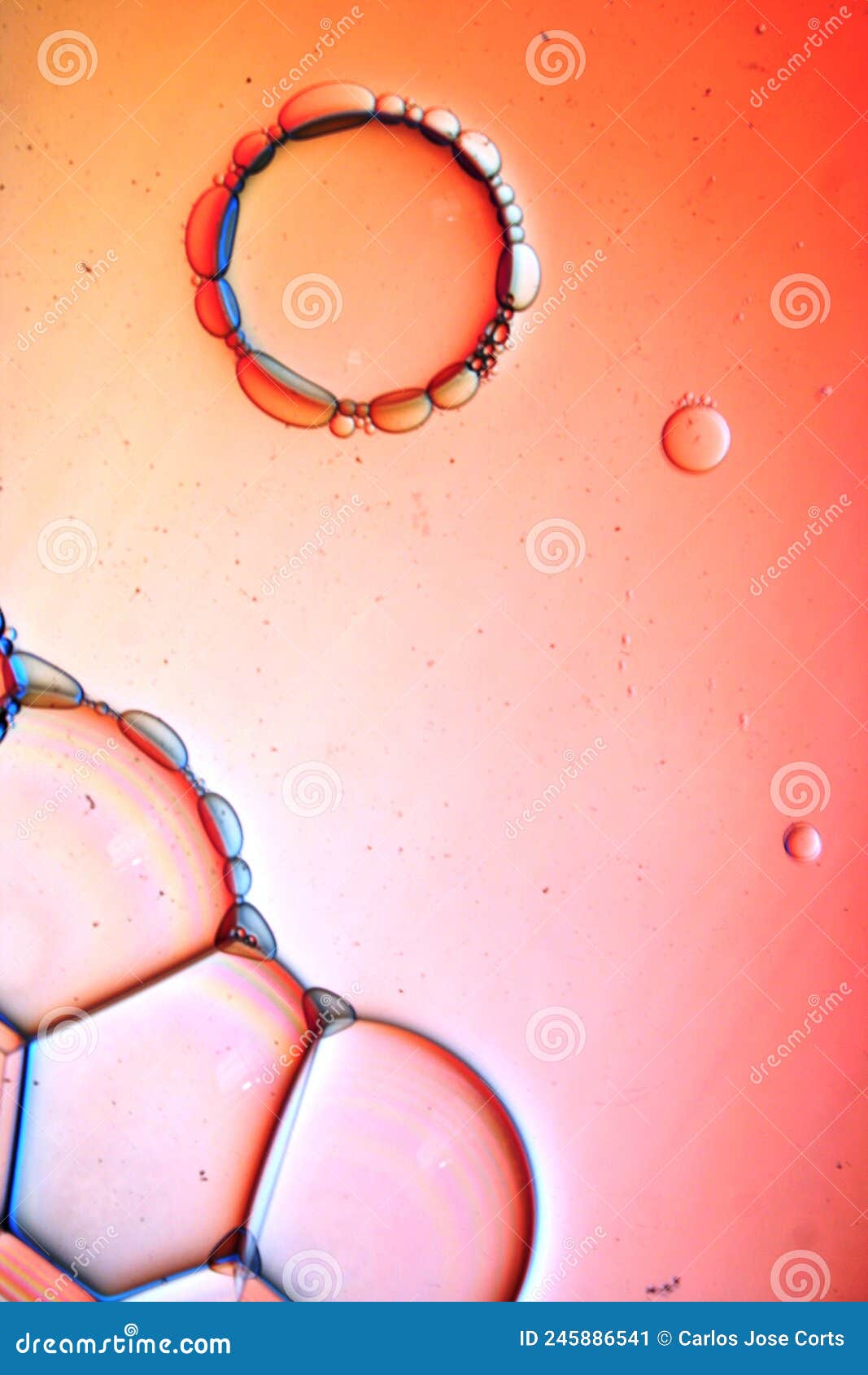 Bubbling Drawings on the Watery Surface Stock Image - Image of surface ...