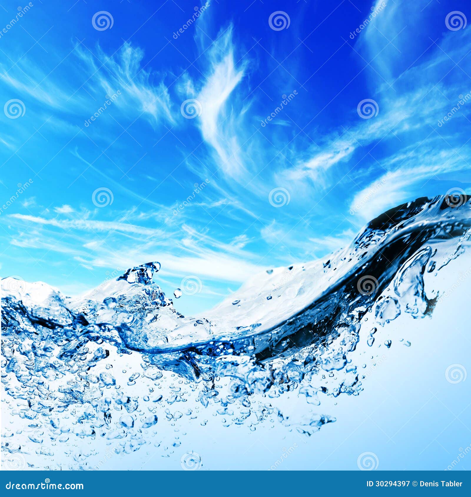 Bubbles in water stock image. Image of horizontal, spinning - 30294397