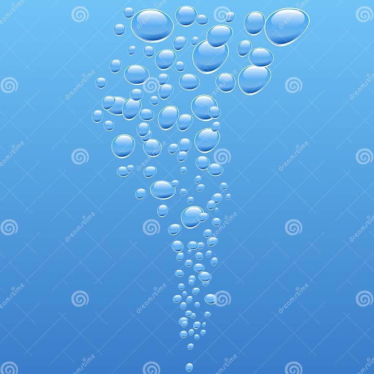 Bubbles in water. [Vector] stock vector. Illustration of liquid - 3583718