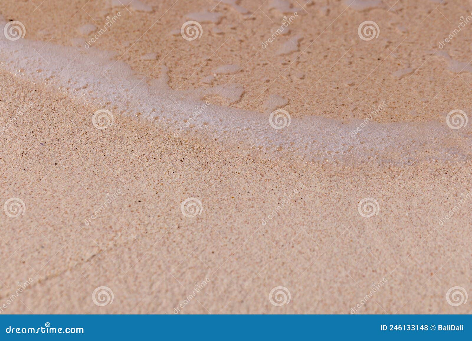 Bubbles Waves and Sand on the Beach Texture Background. Stock Photo ...