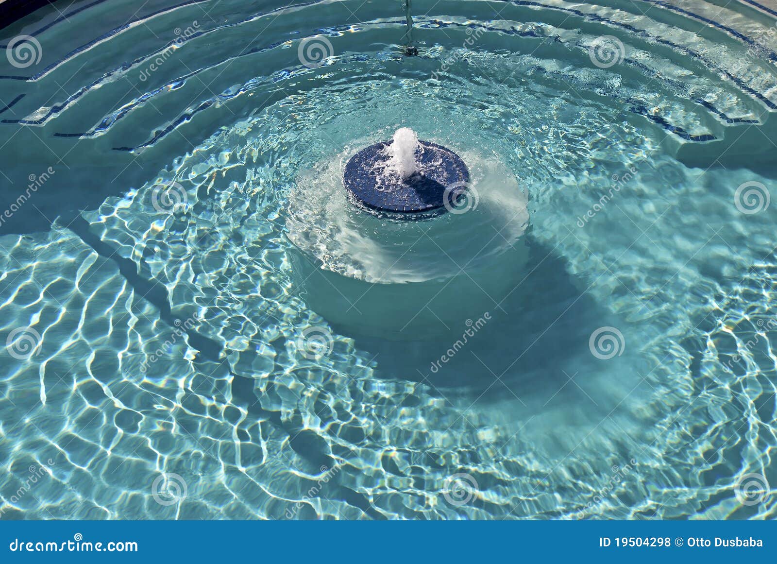 Bubbling fountain in pool stock photo. Image of bath - 19504298