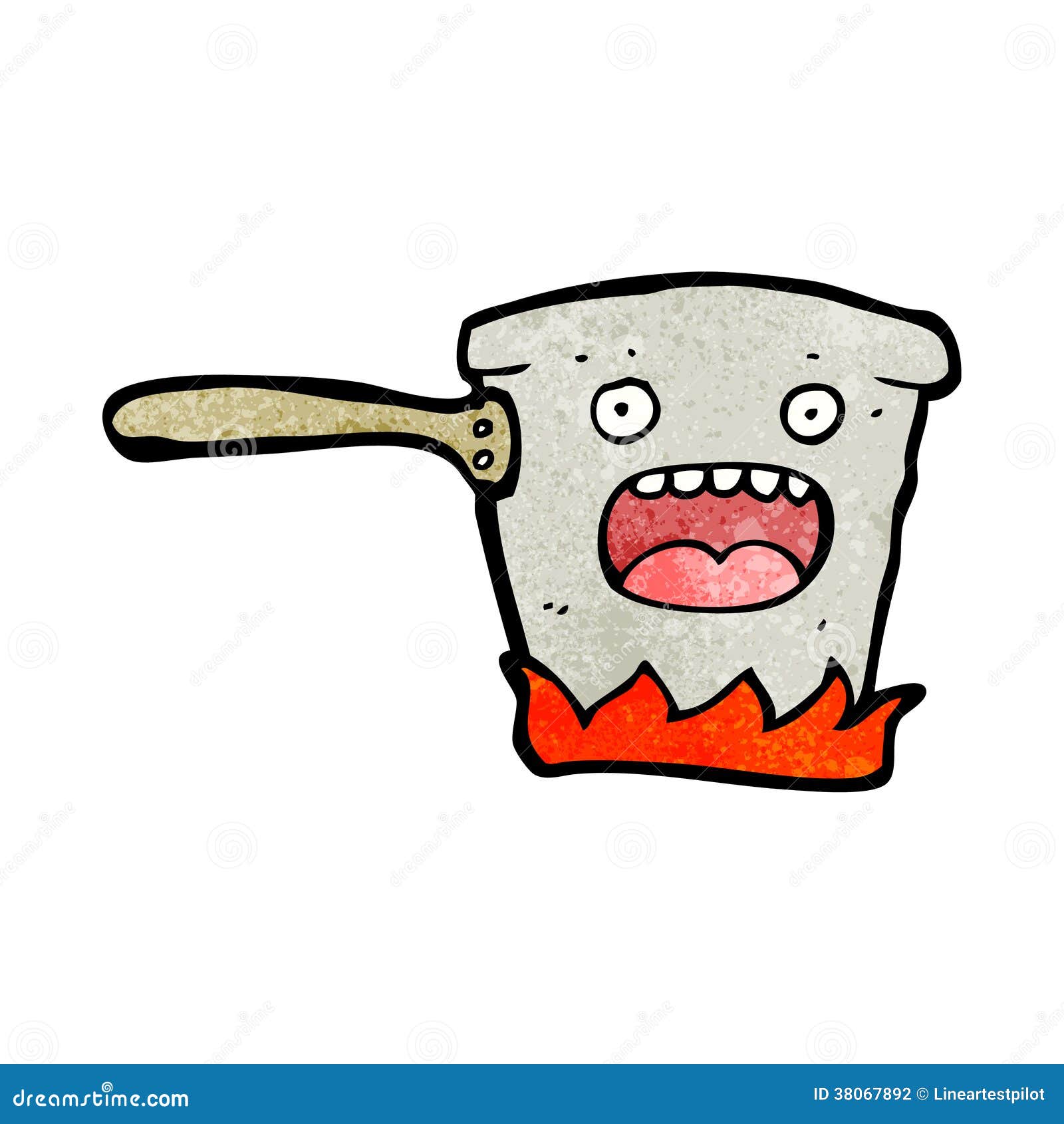 Bubbling Kitchen Pot Cartoon Stock Vector - Illustration of clip ...