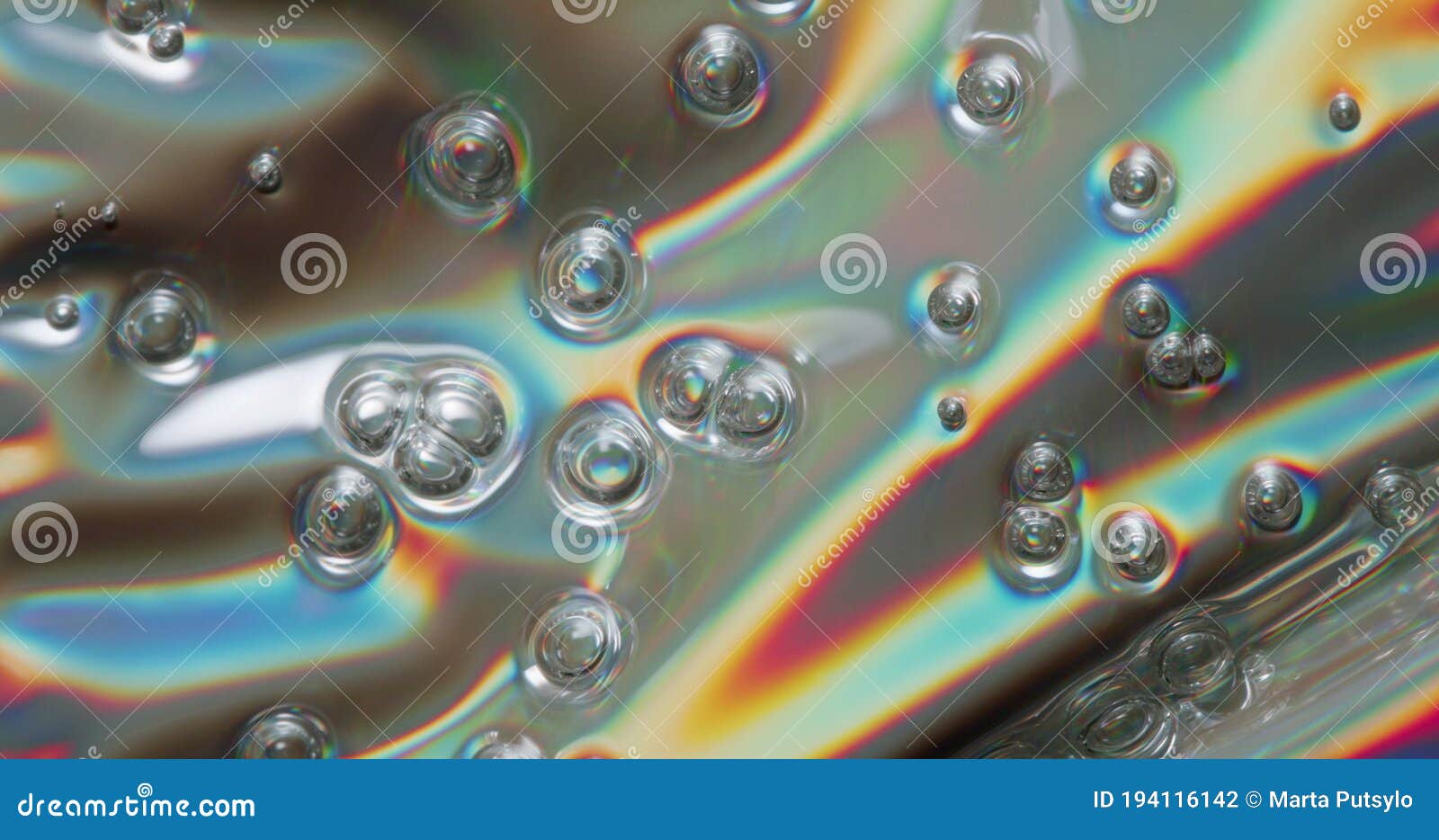 Bubbling Metallic Sheet stock photo. Image of background - 194116142