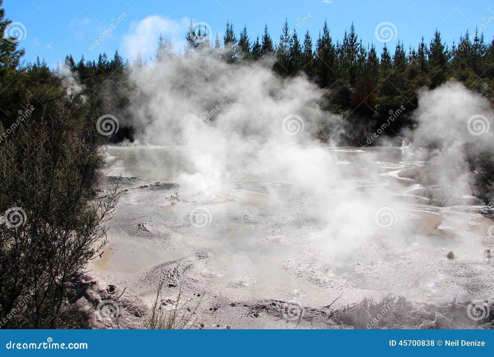 Bubbling mud pool stock photo. Image of mighty, knox - 45700838