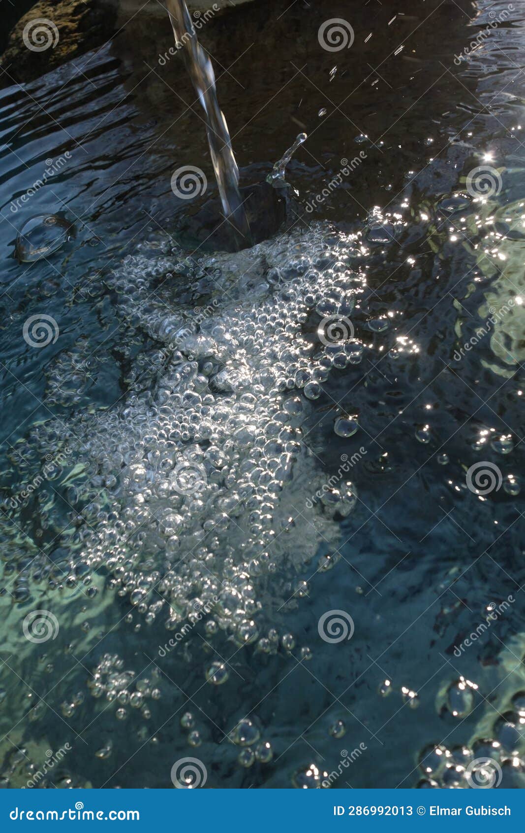 Bubbling Water, Refreshing Wet Liquid Stock Image - Image of life ...