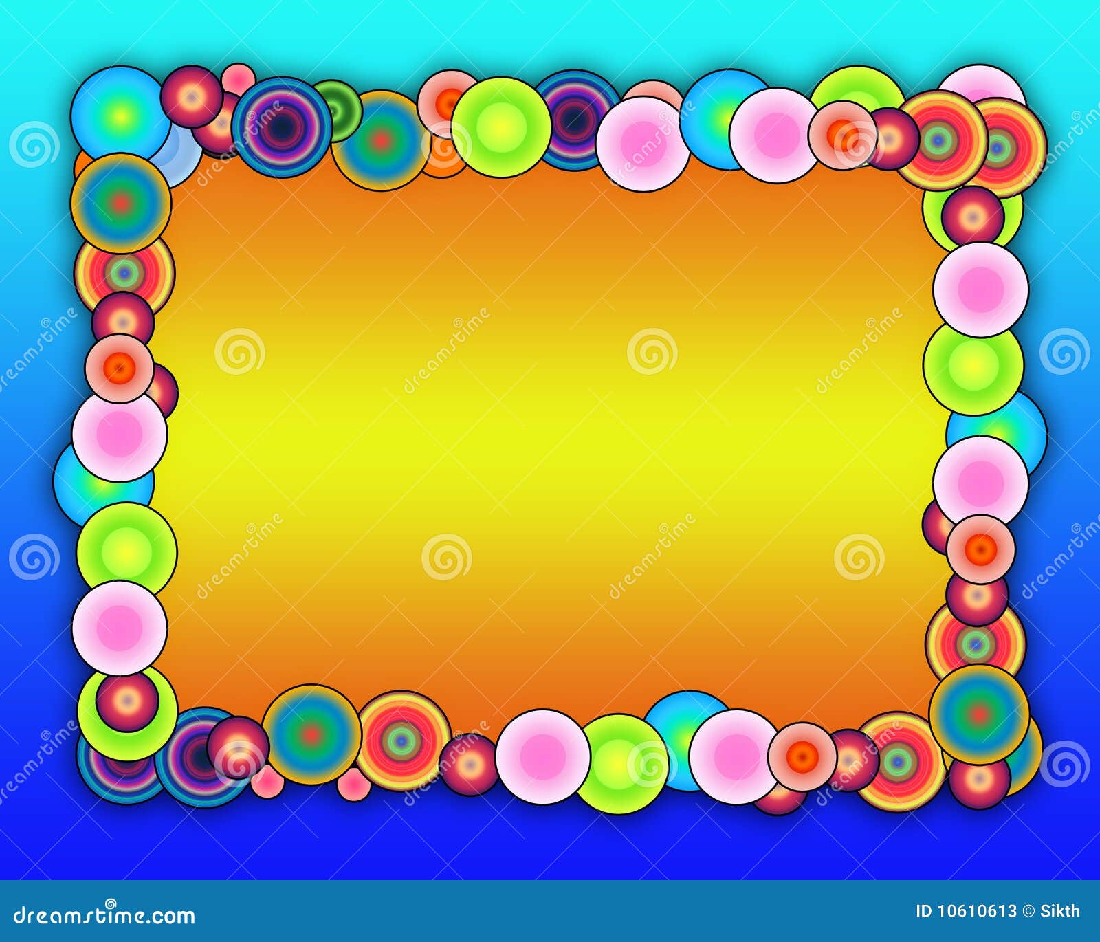Bubbly Frame stock illustration. Illustration of memories - 10610613
