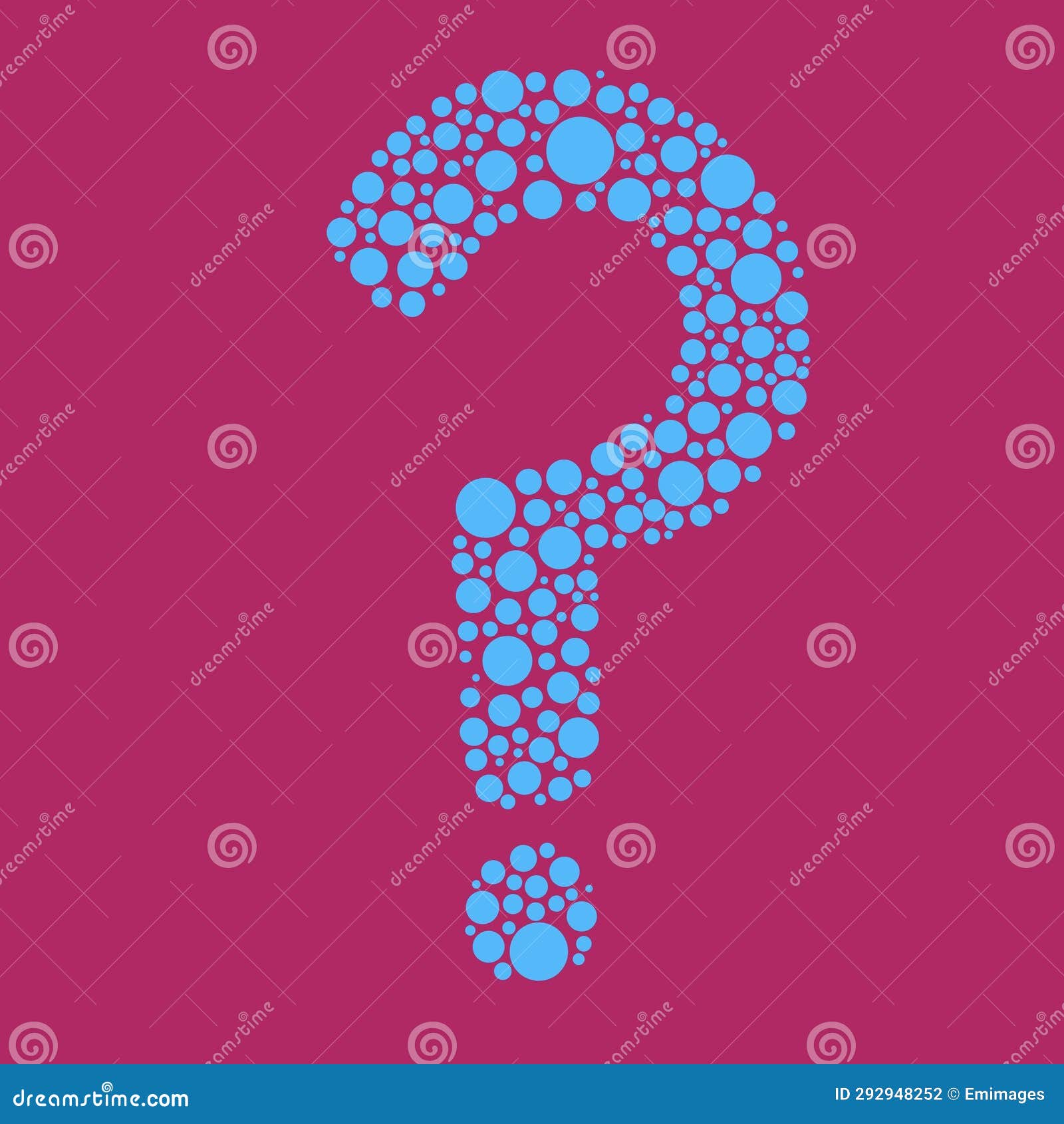 Bubbly question mark stock illustration. Illustration of confusion ...