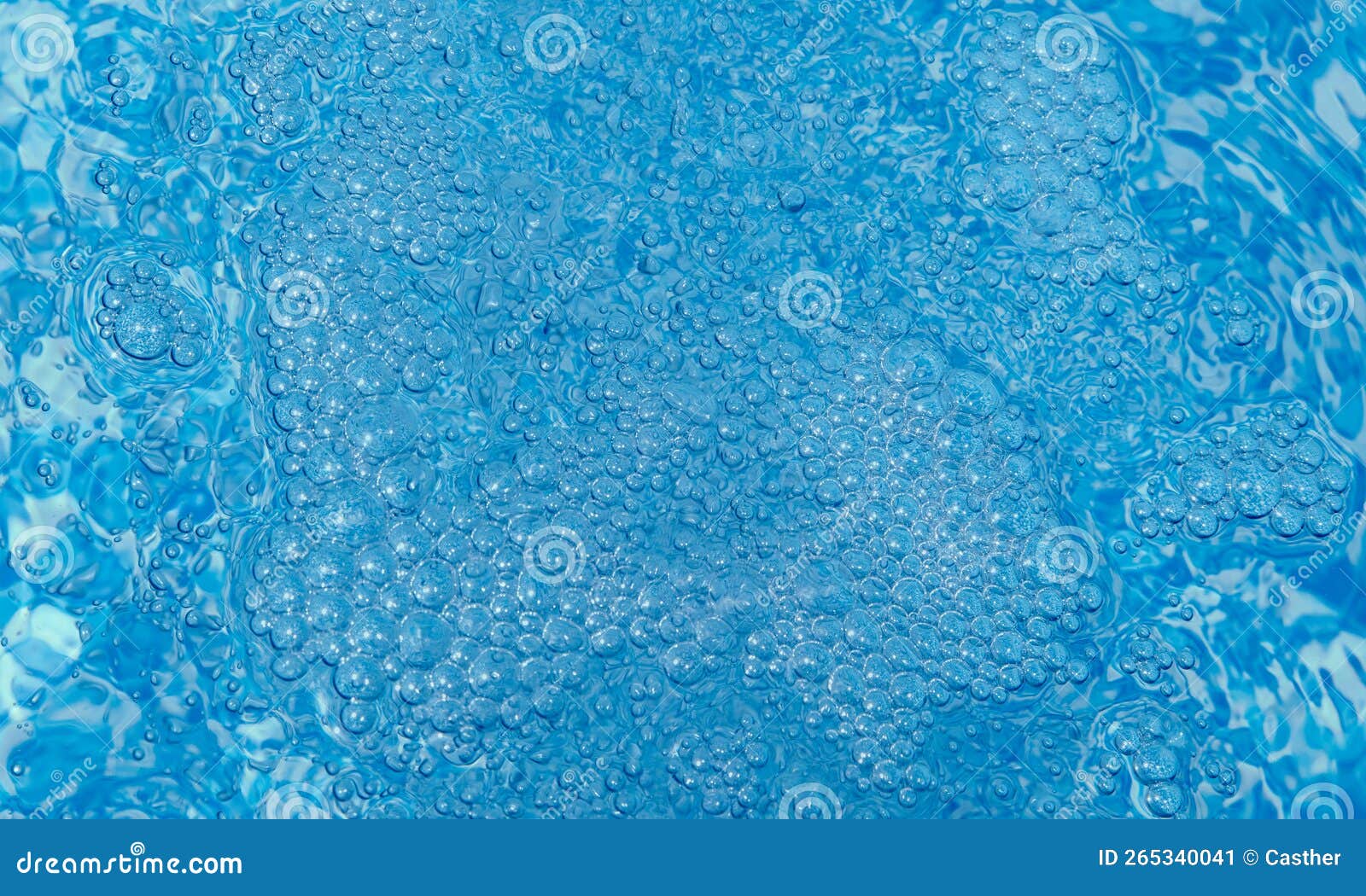Bubbly Water. Blue Abstract Background Stock Image - Image of drip ...