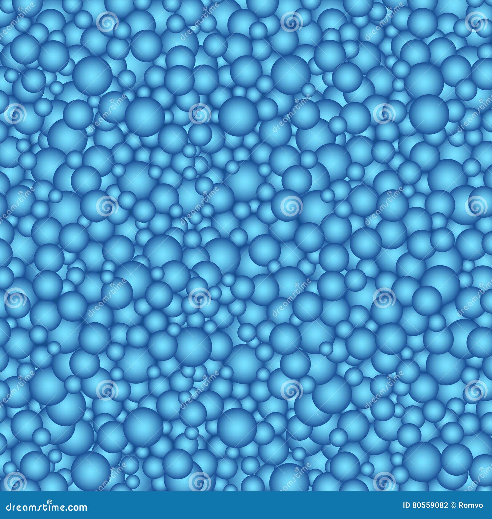 Buble Blue Circles Background Stock Illustration - Illustration of ...