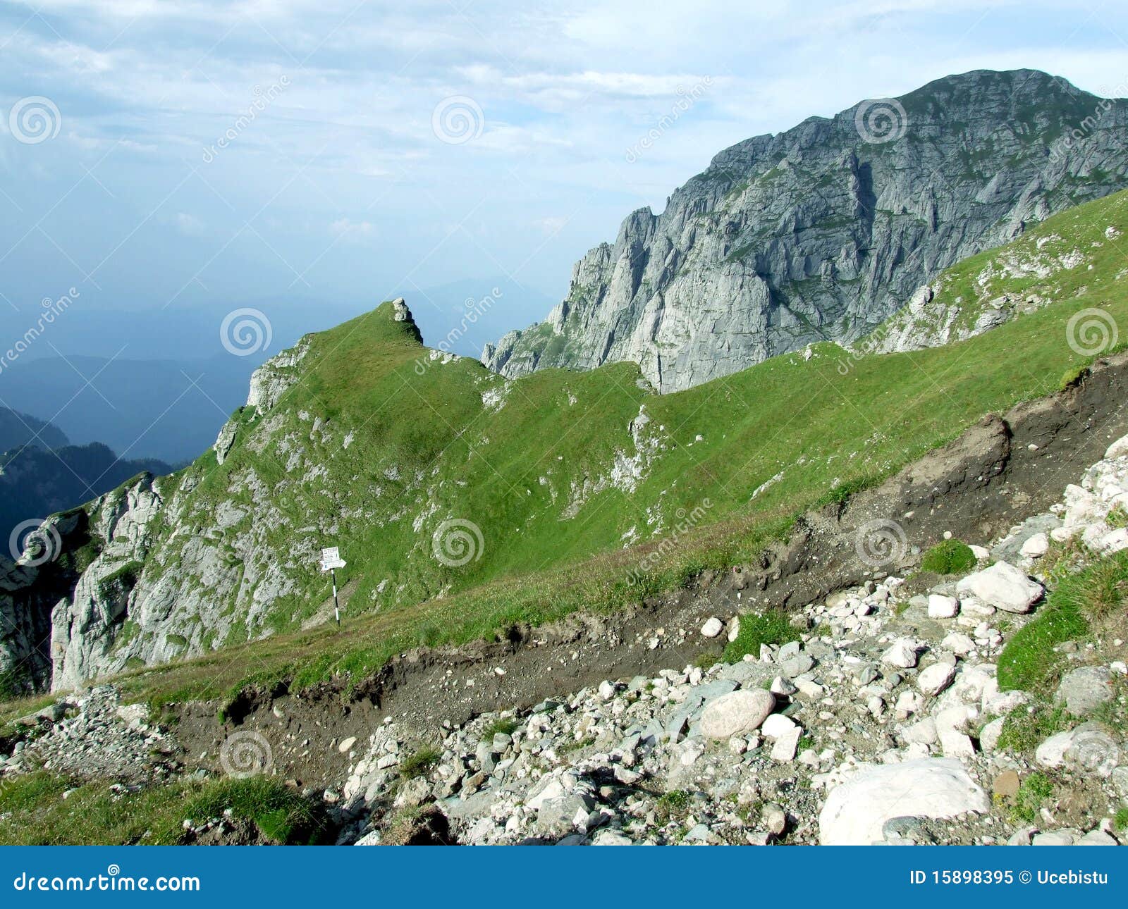 Bucegi mountain stock image. Image of motion, grass, perspective - 15898395