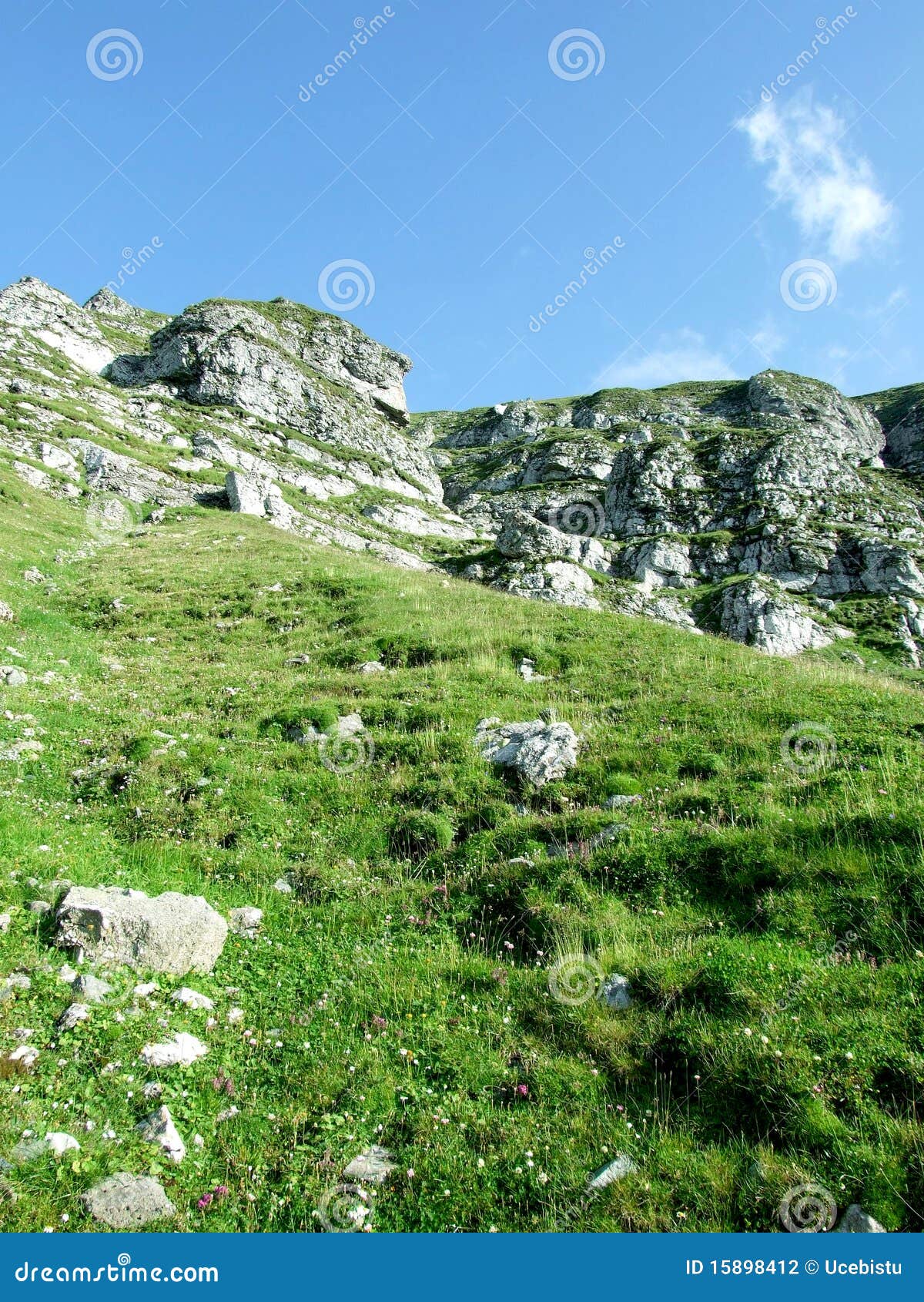 Bucegi mountain stock photo. Image of landscape, clouds - 15898412