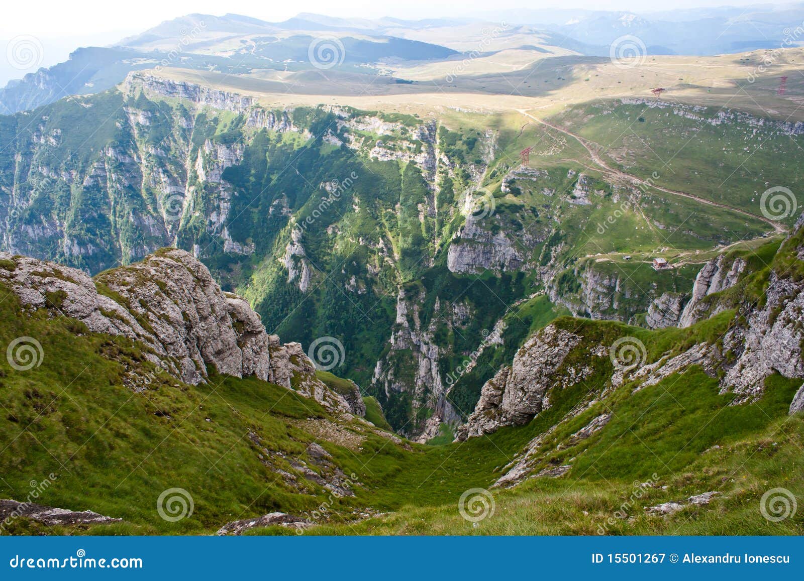 Bucegi mountains landscape stock image. Image of valley - 15501267