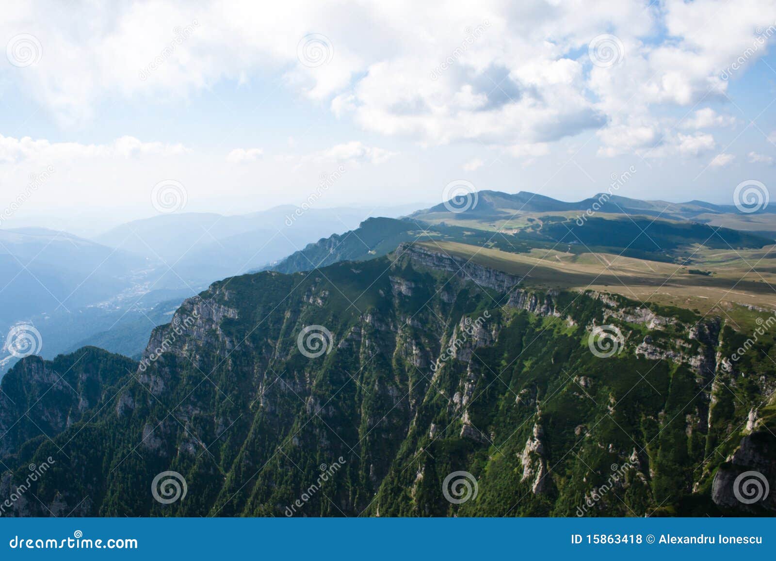Bucegi mountains landscape stock photo. Image of mountain - 15863418