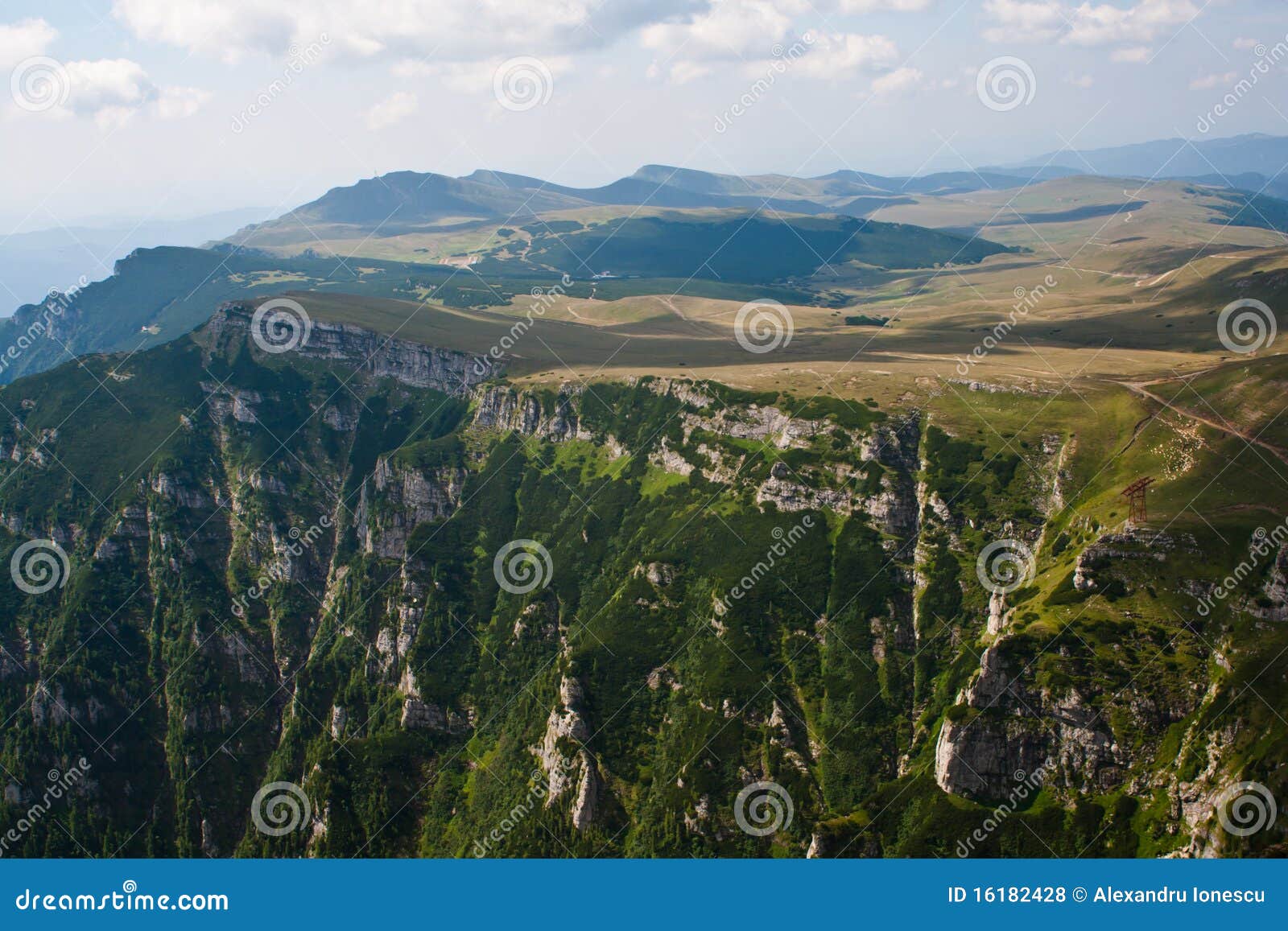 Bucegi mountains landscape stock photo. Image of valley - 16182428