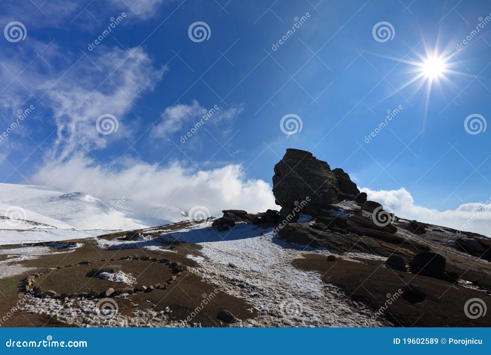 The Bucegi Sphinx , Romania Stock Image - Image of sphinx, nature: 19602589
