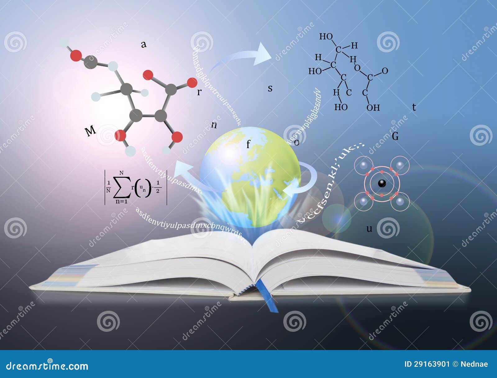 Buch des Wissens. stock abbildung. Illustration von wissen - 29163901