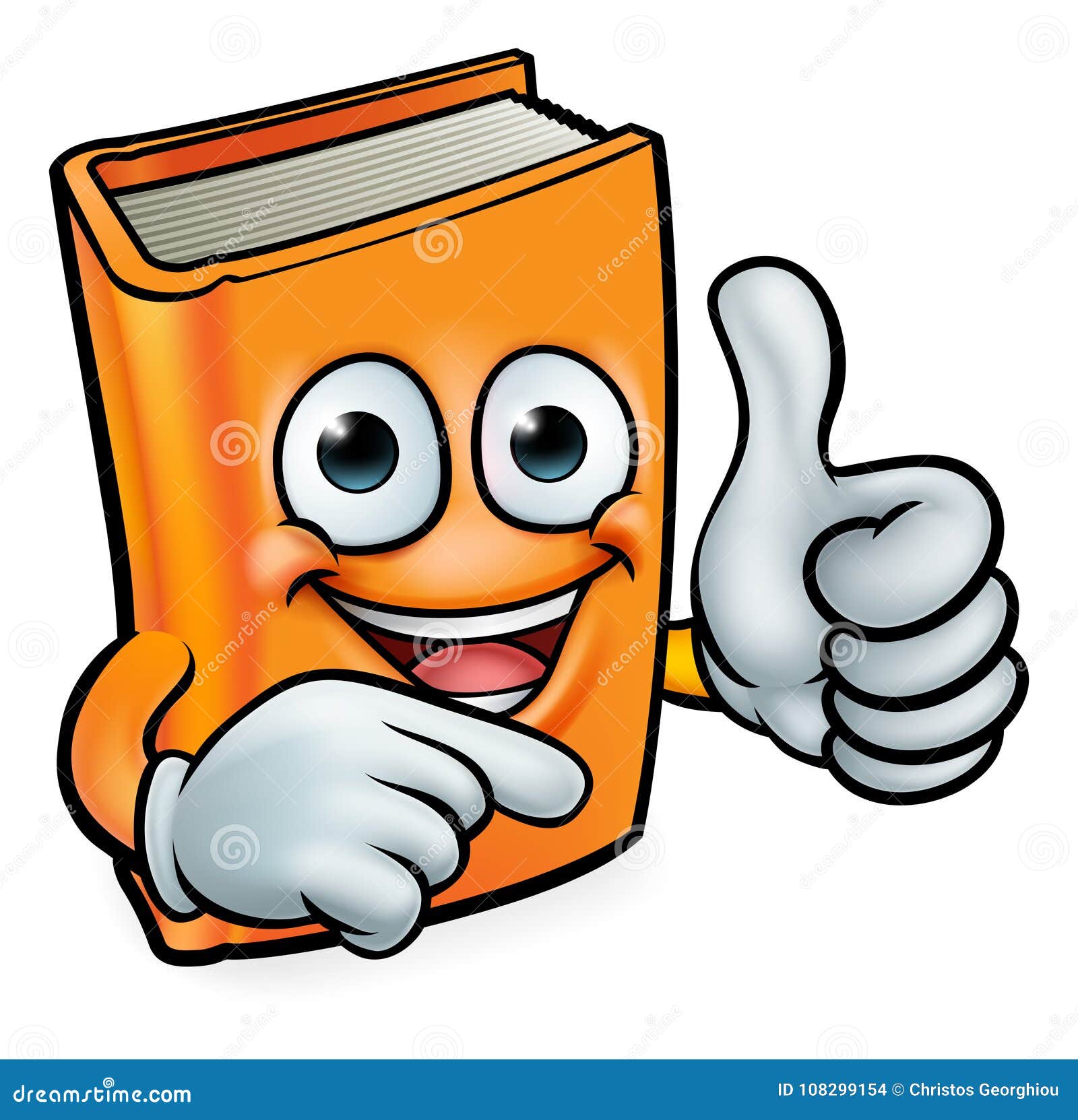 Buch-Karikatur-Bildungs-Maskottchen Vektor Abbildung - Illustration von ...