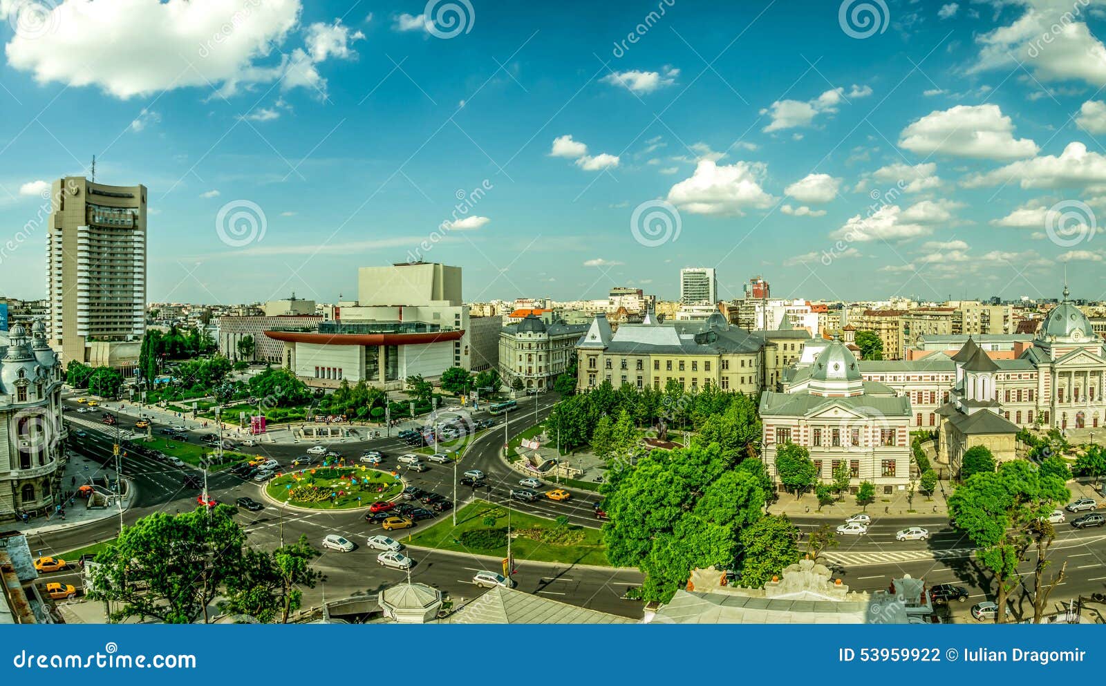 Bucharest Aerial View editorial photography. Image of skyline - 53959922