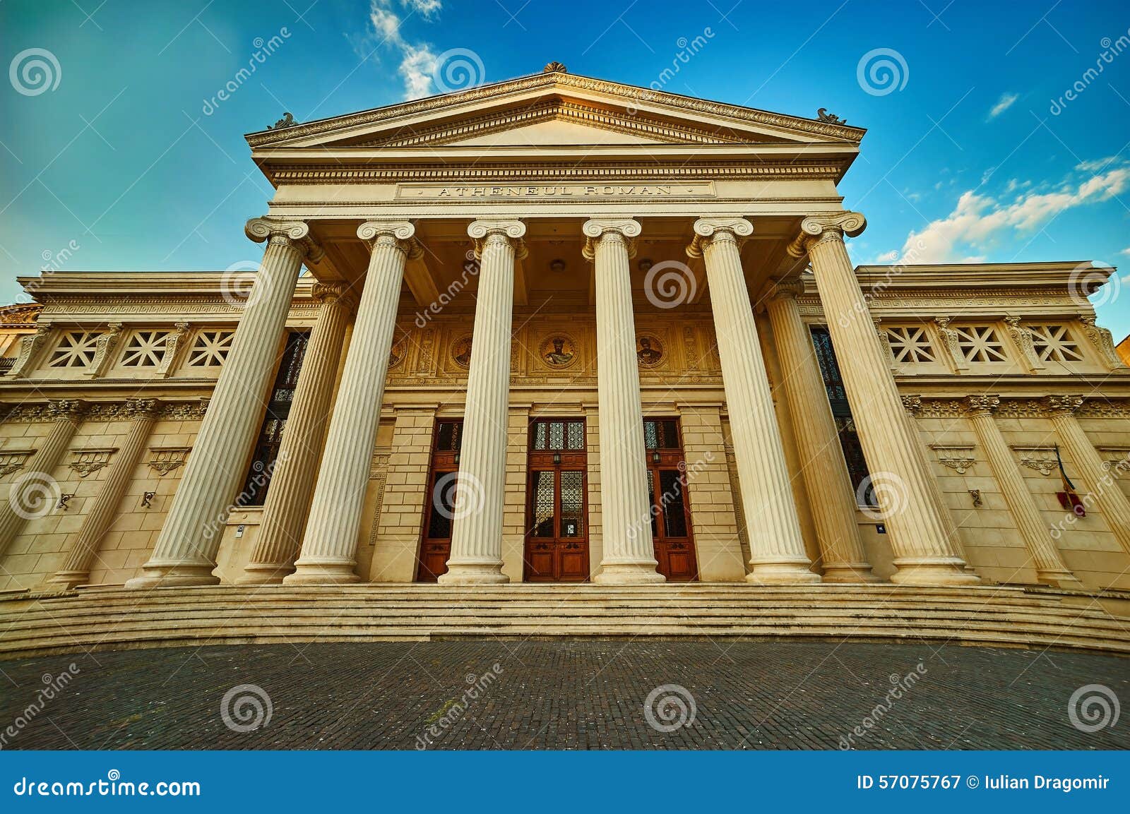 Bucharest Athenaeum stock image. Image of culture, landmark - 57075767