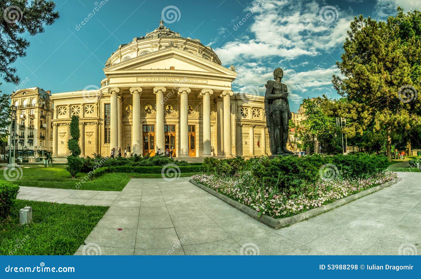 Bucharest -- Athenaeum editorial stock photo. Image of building - 53988298