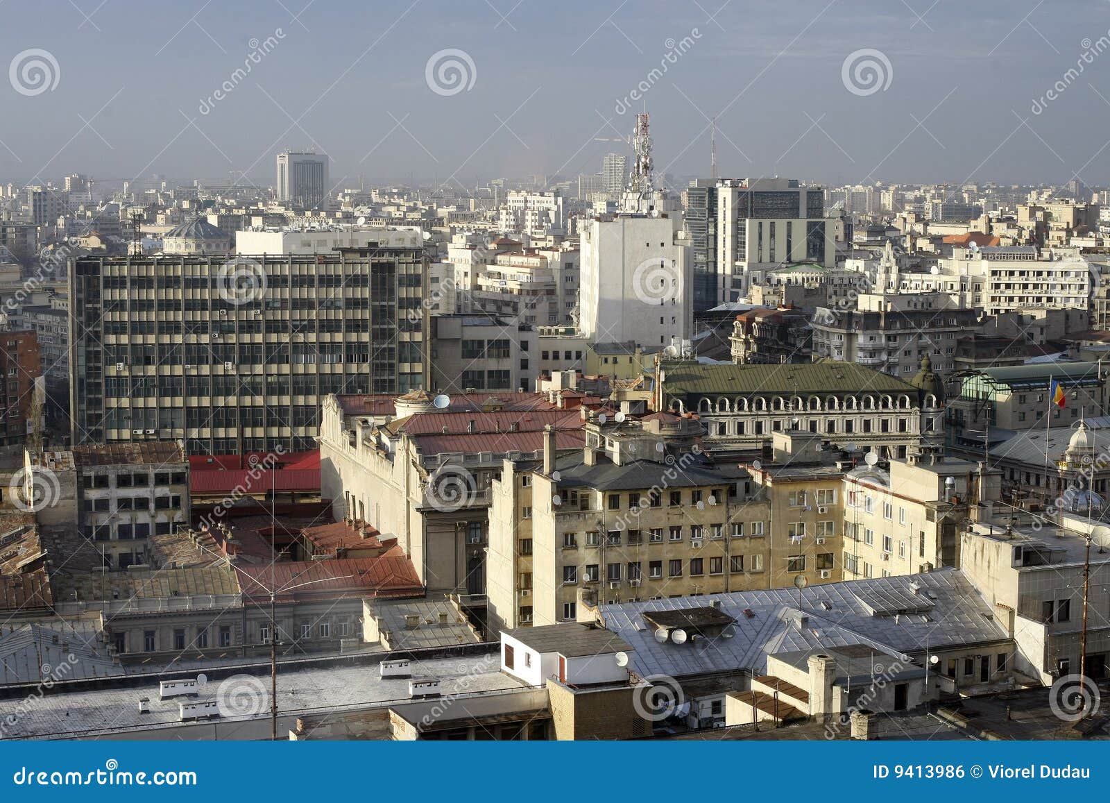 Bucharest buildings stock photo. Image of romania, overlook - 9413986