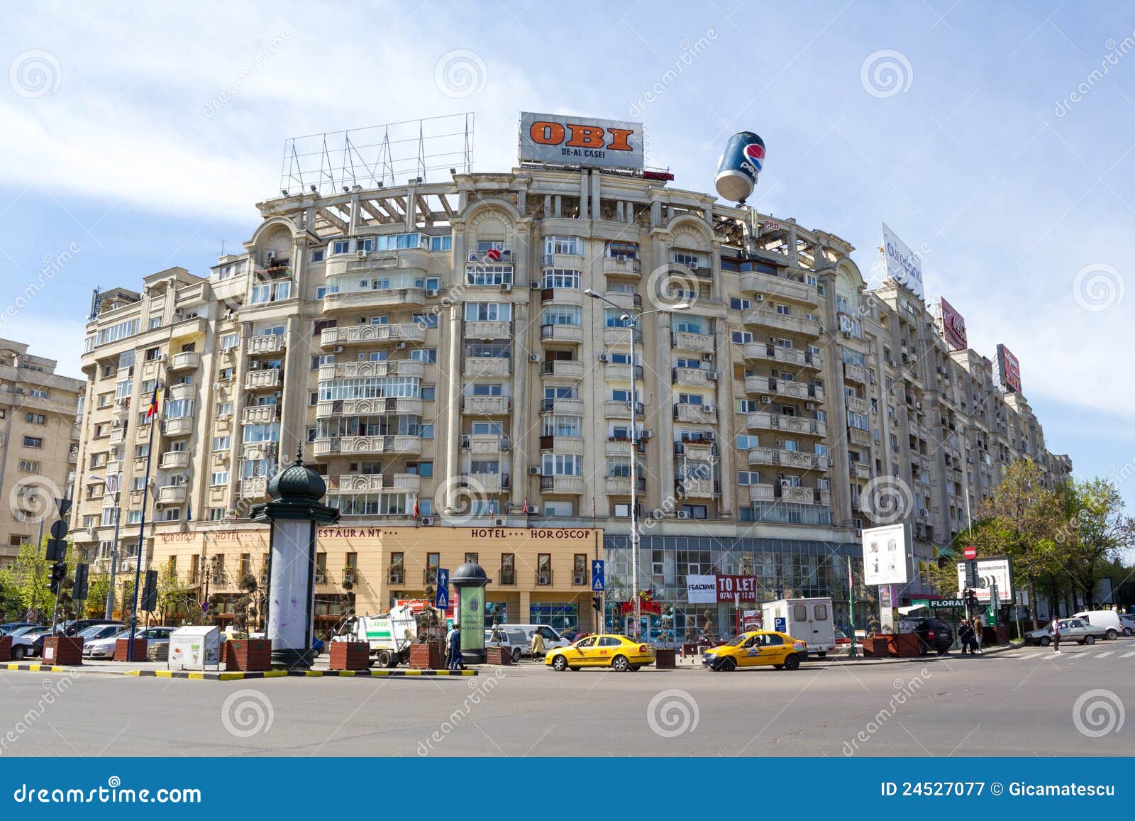 Bucharest center editorial photography. Image of bitumen - 24527077