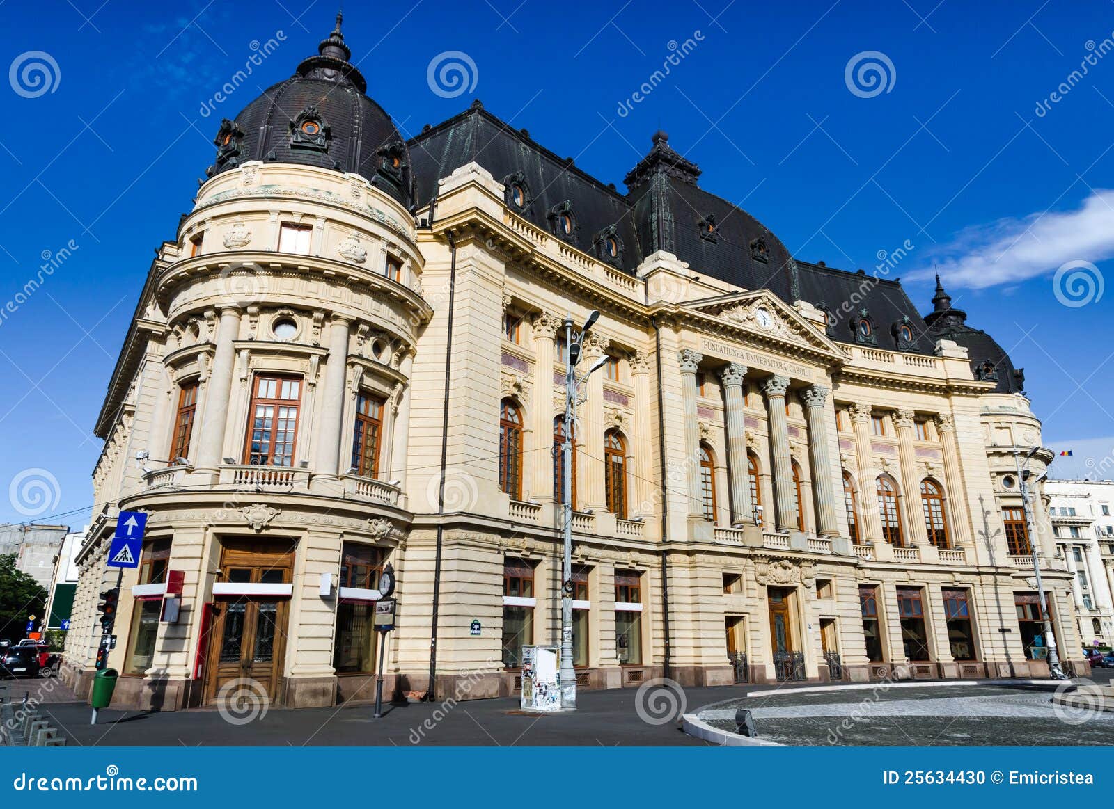 Bucharest, Central University Library Stock Photo - Image of culture ...