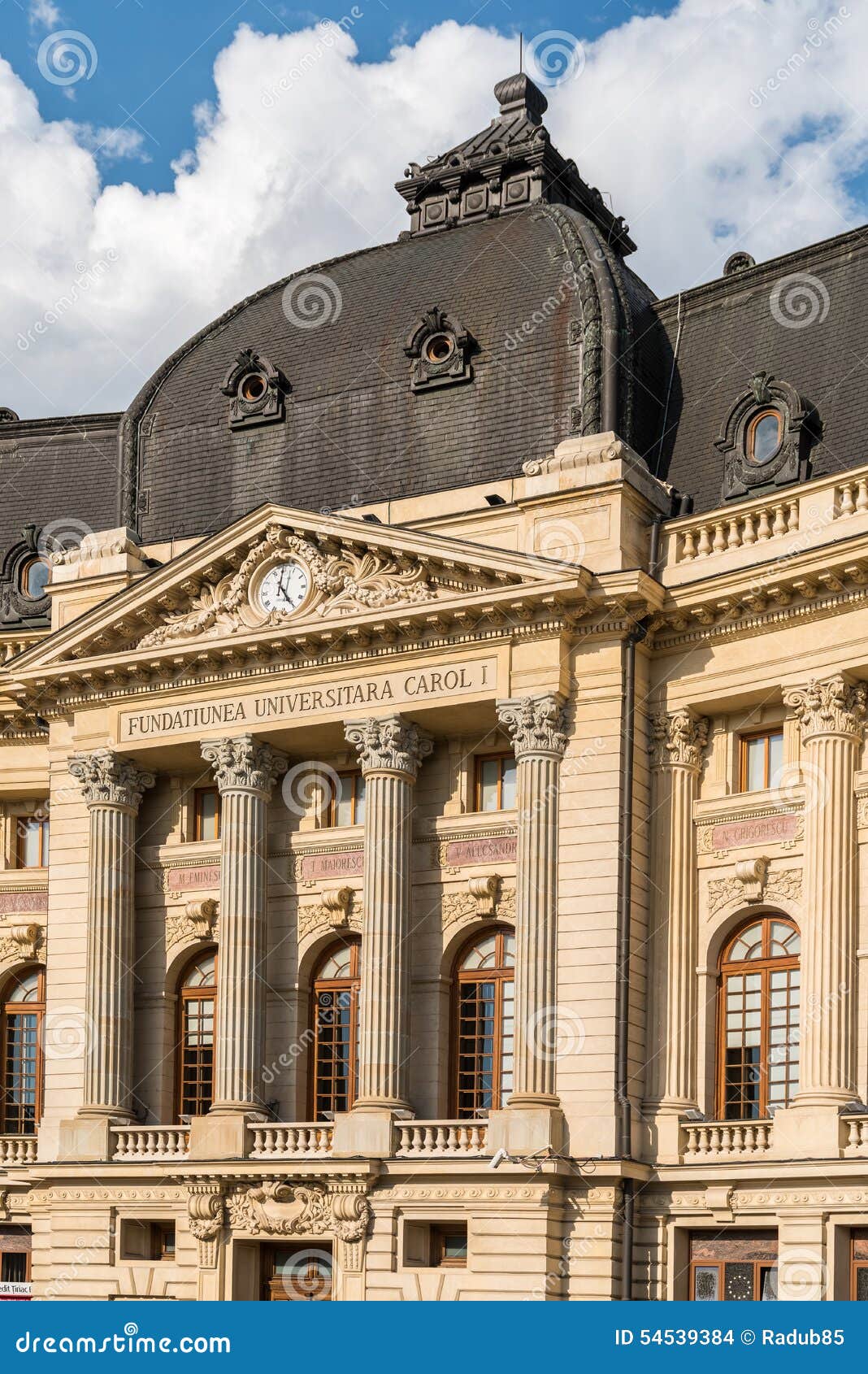 Bucharest Central University Library Editorial Stock Image - Image of ...