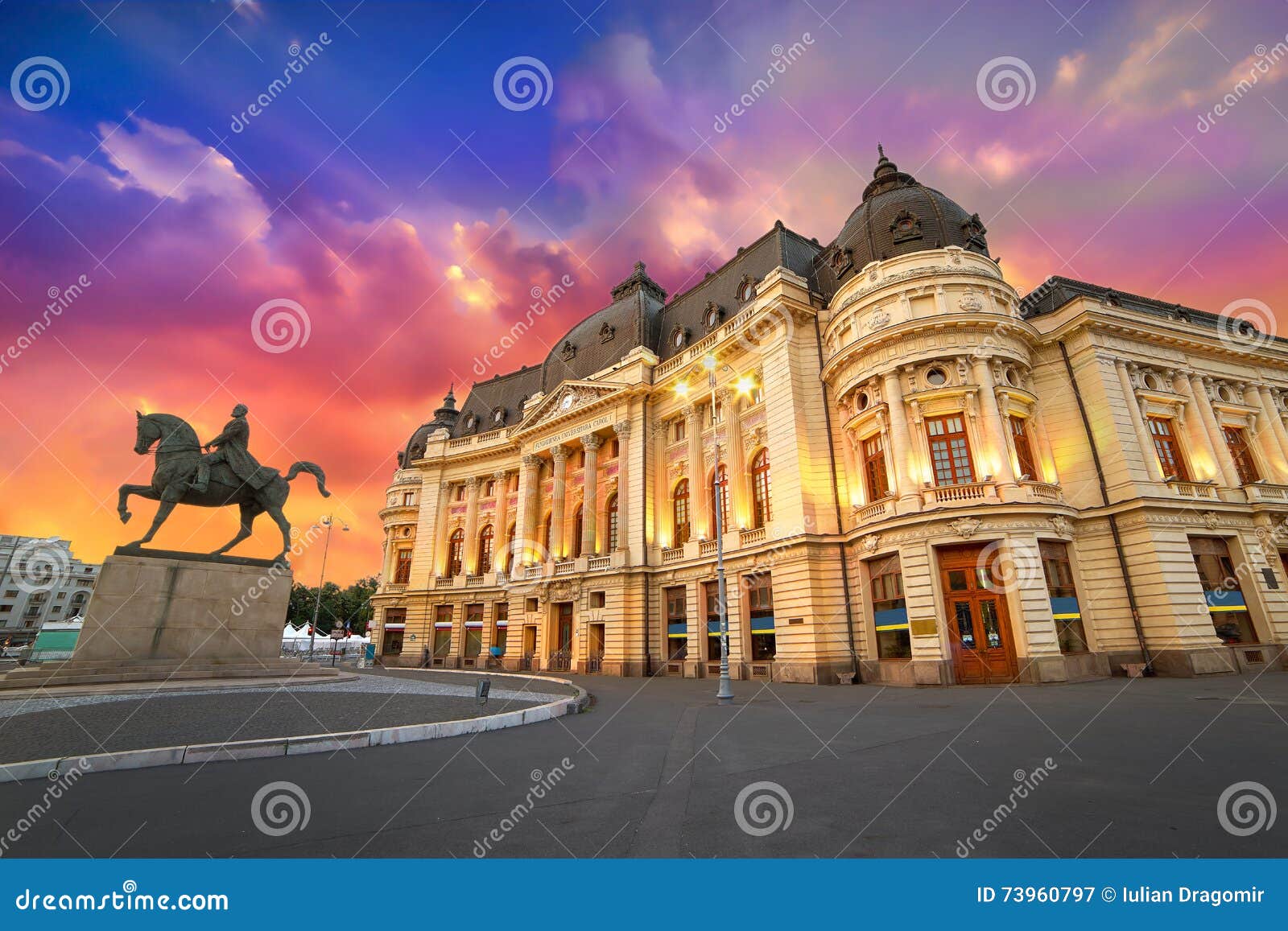 Bucharest City by Night stock image. Image of bucuresti - 73960797