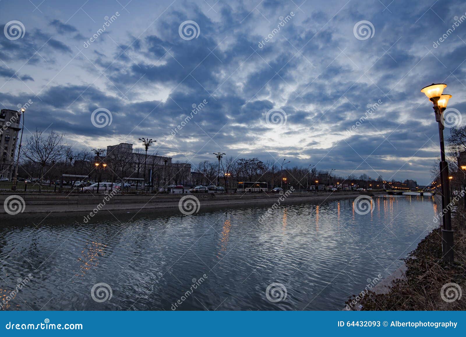 Bucharest cityscape editorial stock photo. Image of europe - 64432093