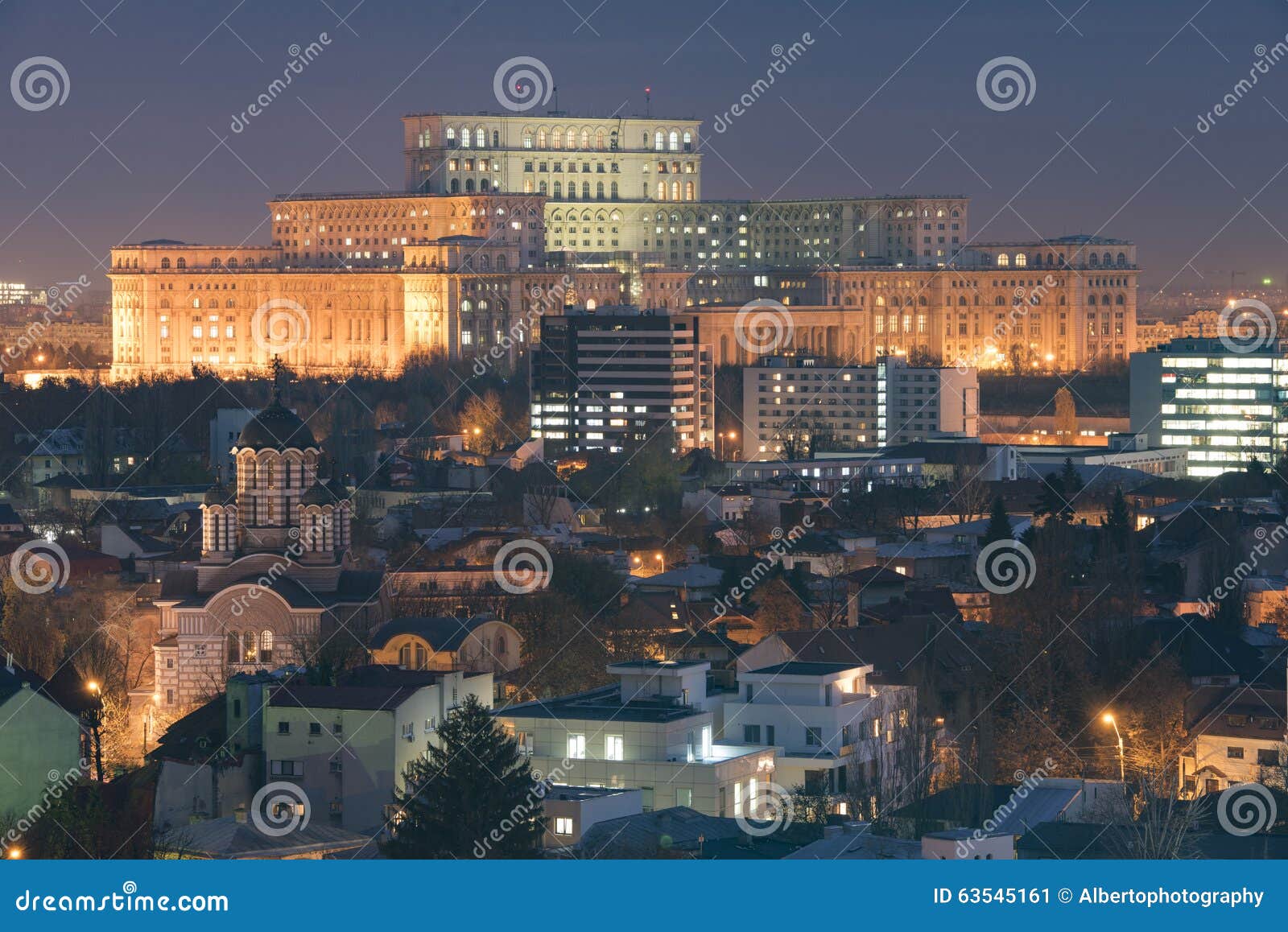 Bucharest cityscape stock image. Image of bucuresti, architecture ...