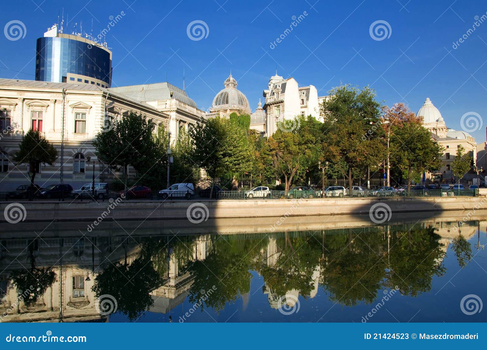 Bucharest - Dambovita River Stock Image - Image of water, bucuresti ...