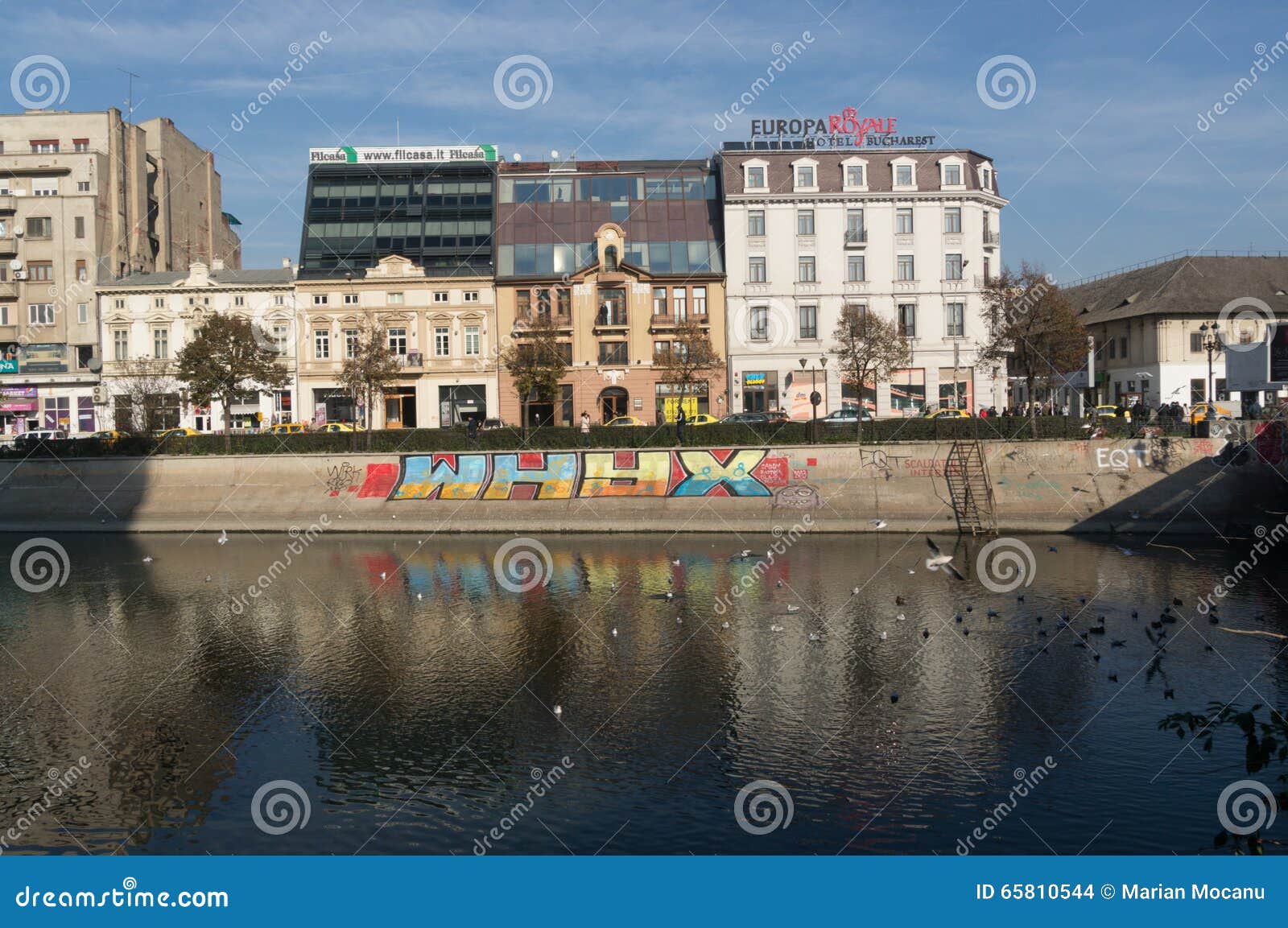 Bucharest - Dambovita River Editorial Stock Image - Image of bucuresti ...