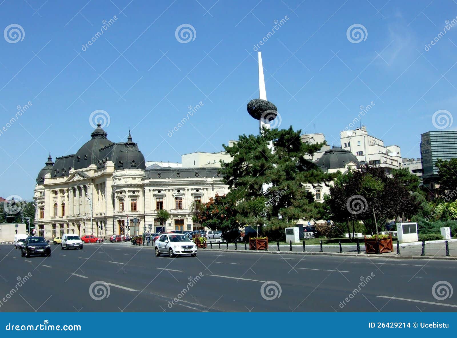 Bucharest downtown editorial stock image. Image of national - 26429214
