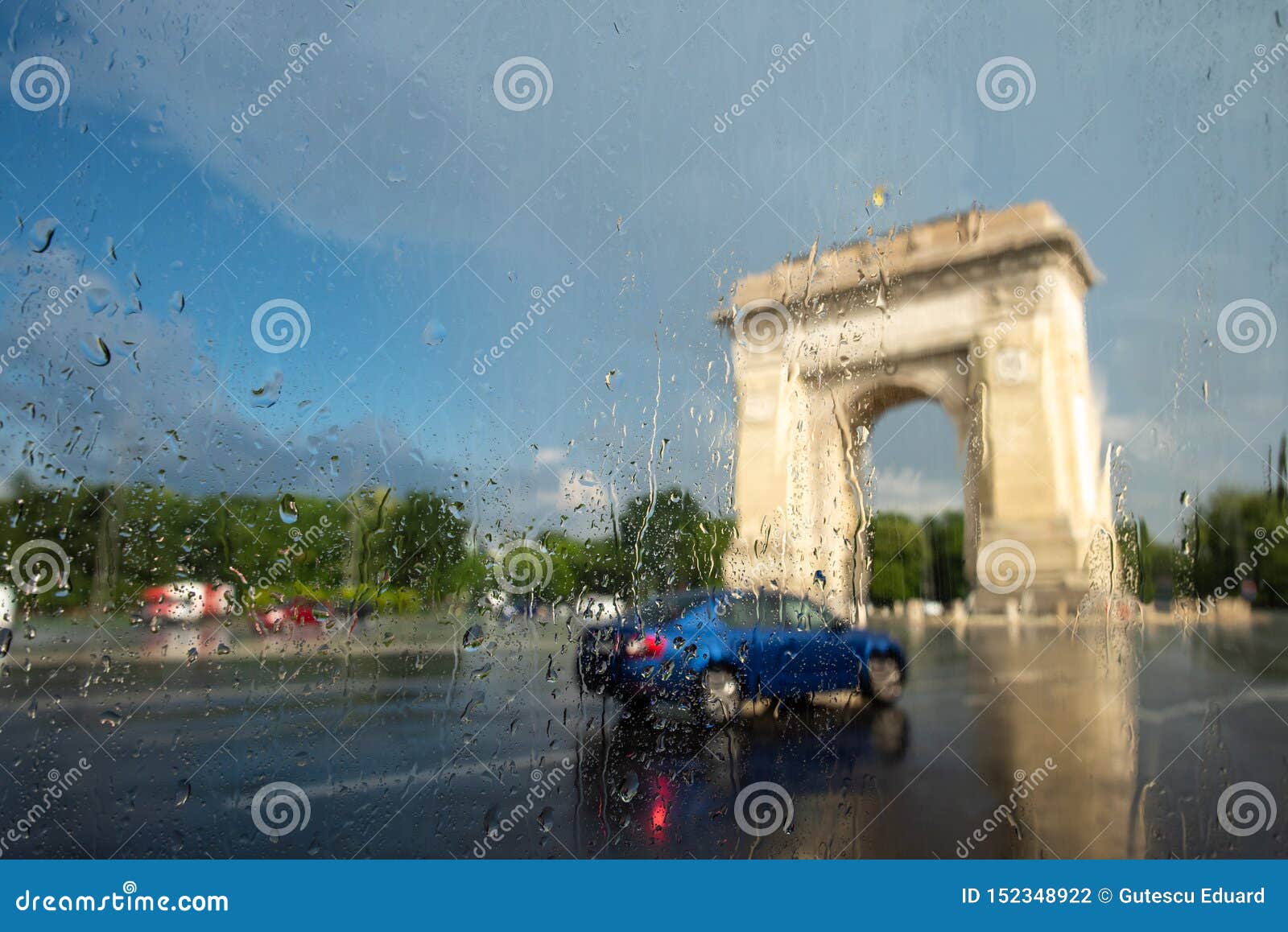 Bucharest after Heavy Rain and Thunderstorm ,Bucharest City after Heavy ...