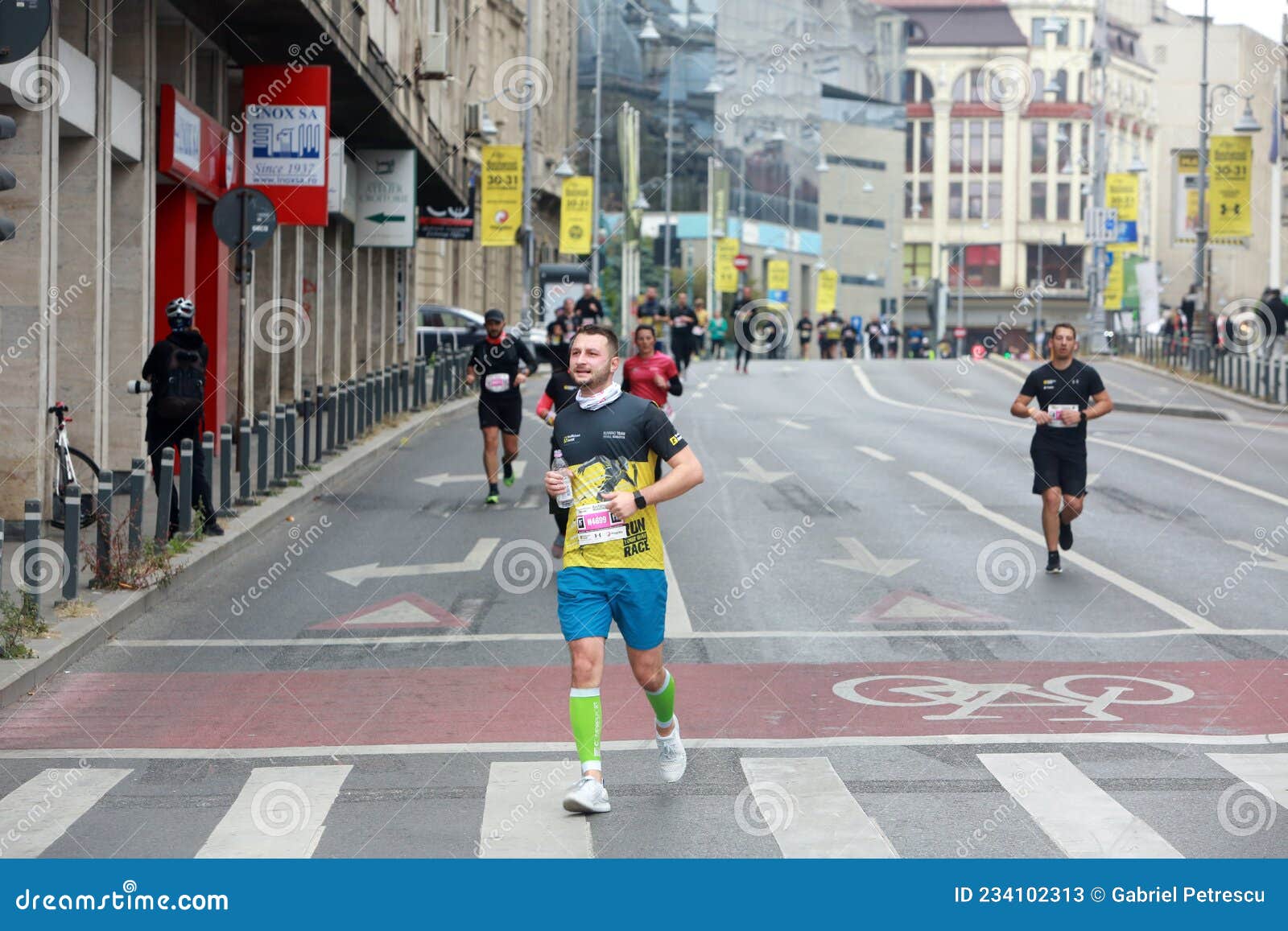 Bucharest Marathon editorial stock photo. Image of leisure - 234102313