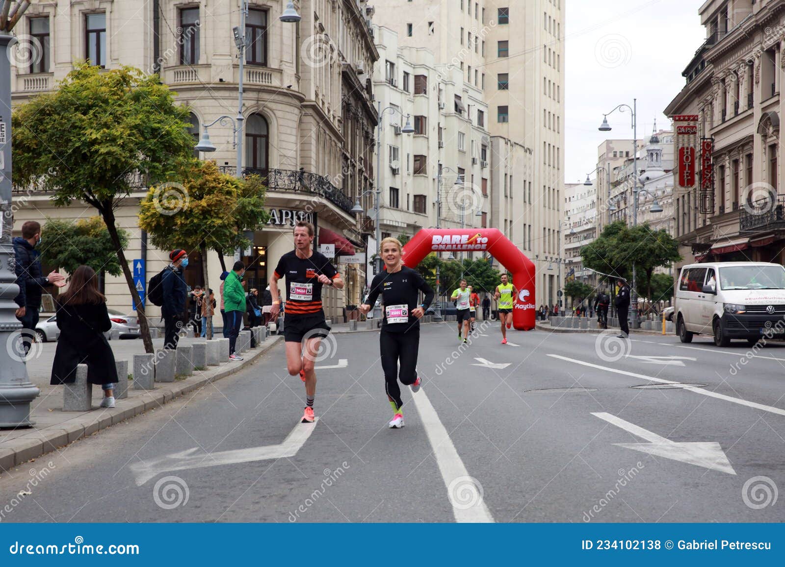 Bucharest Marathon editorial stock photo. Image of human - 234102138