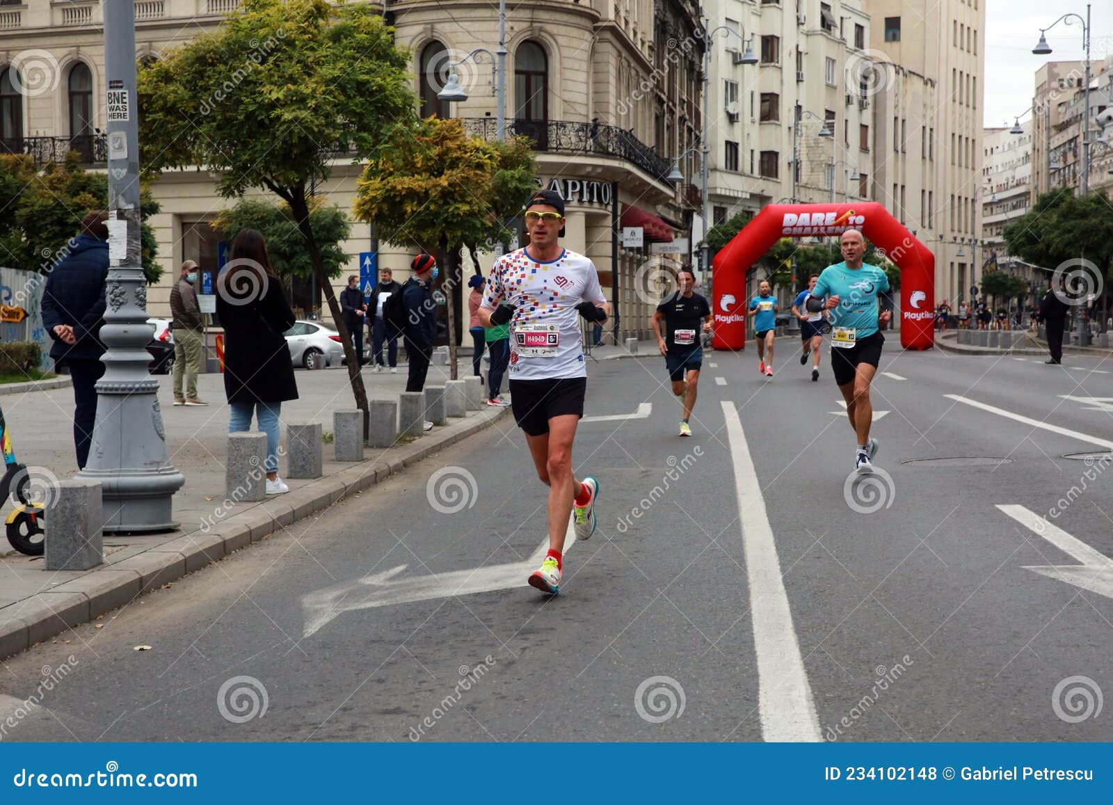 Bucharest Marathon editorial stock photo. Image of jogging - 234102148