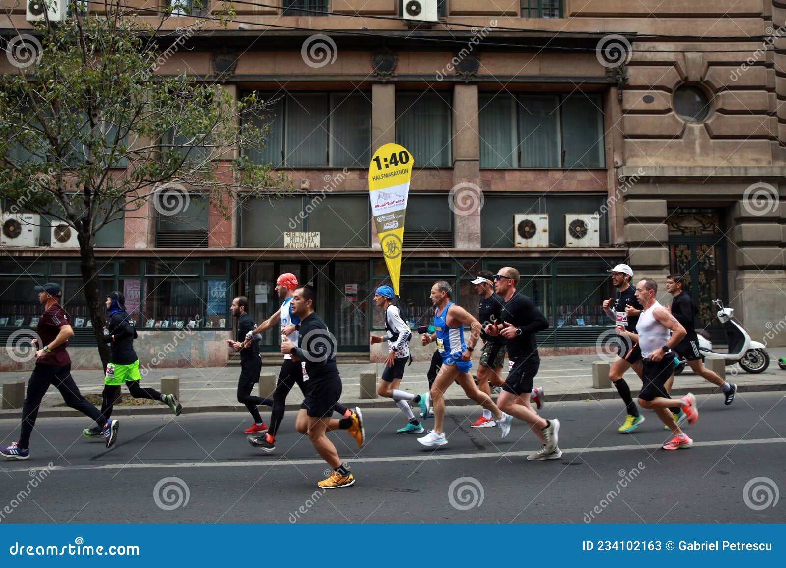 Bucharest Marathon editorial stock photo. Image of exercising - 234102163